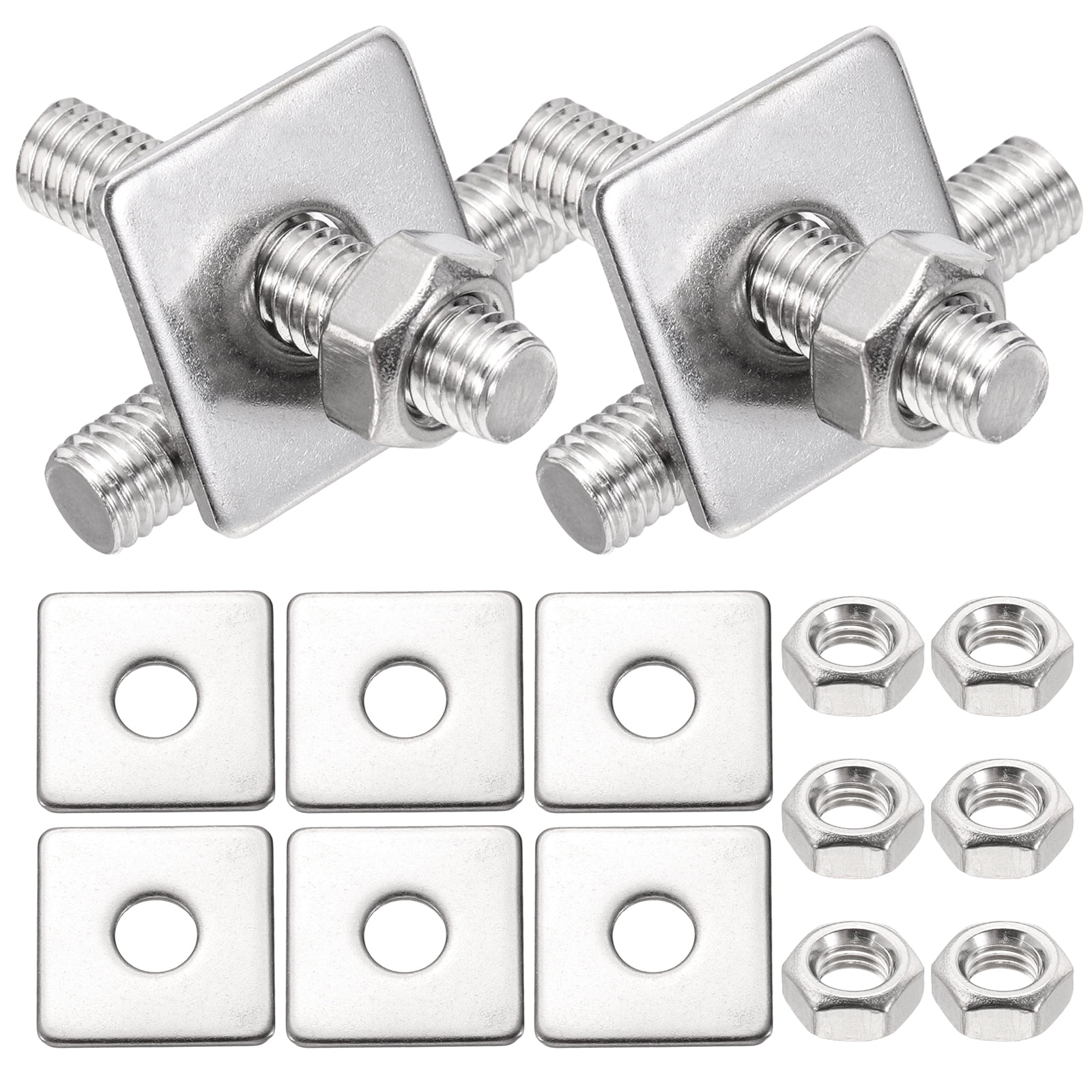 M8x30mm Fully Threaded Rod, 4Set 304 Stainless Steel Threaded Rods Bar ...