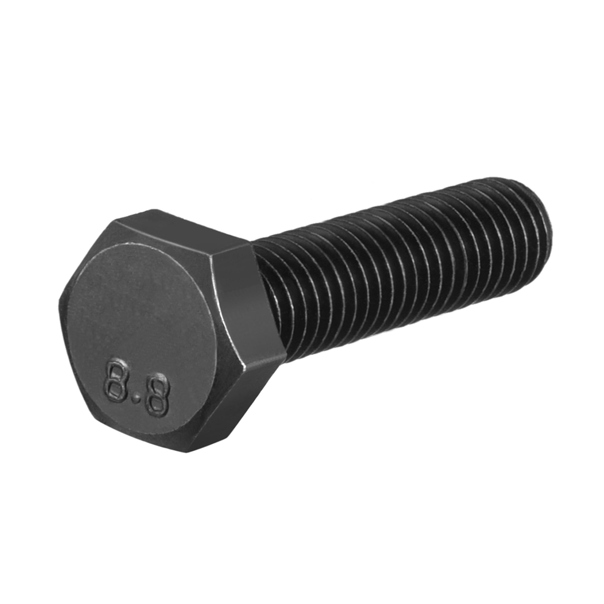 M8x30mm Hex Bolts Grade 8.8 Carbon Steel Black 15 Pack - Walmart.com