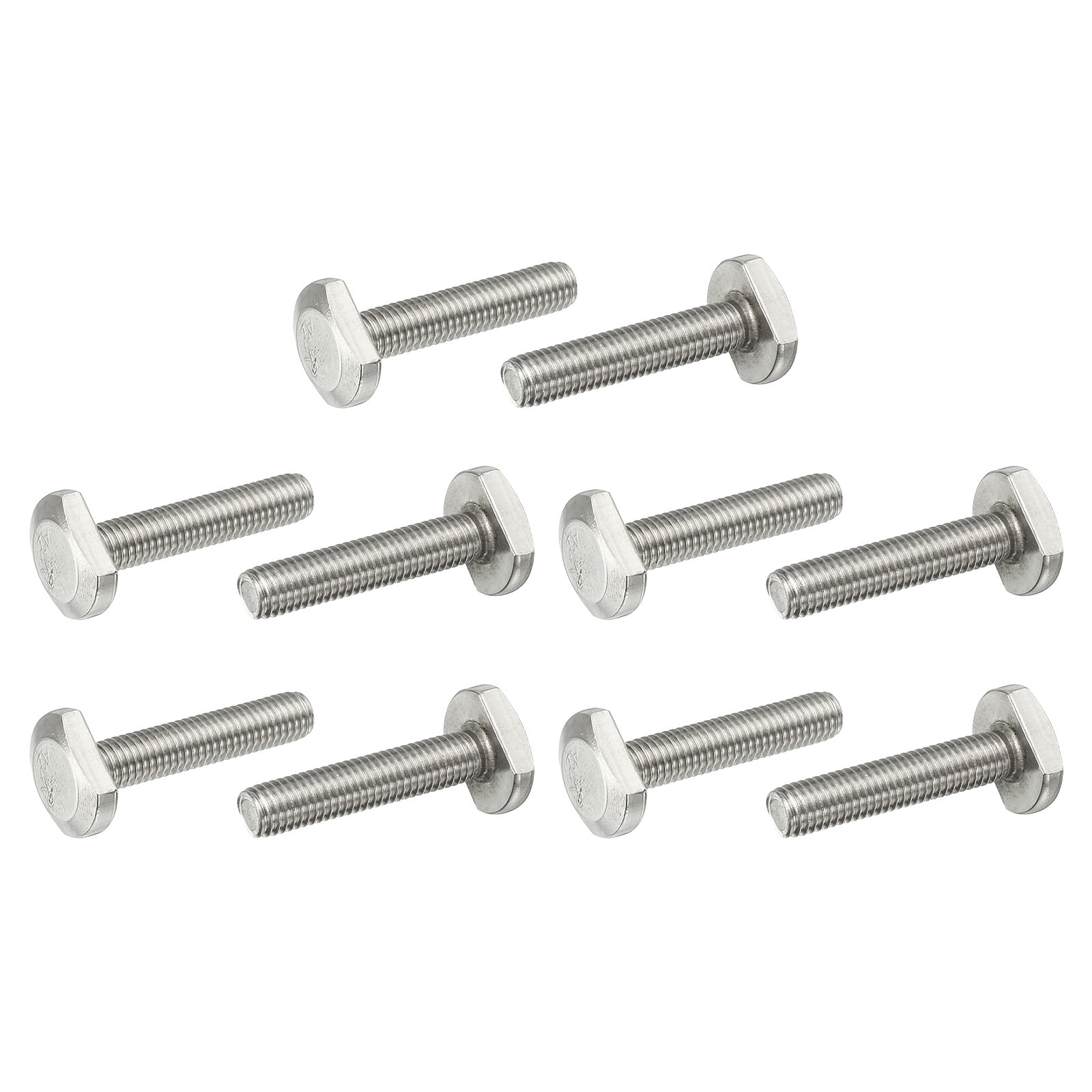 M8x40mm T Slot Bolts 304 Stainless Steel Drop-in Bolt T Shape Stud ...