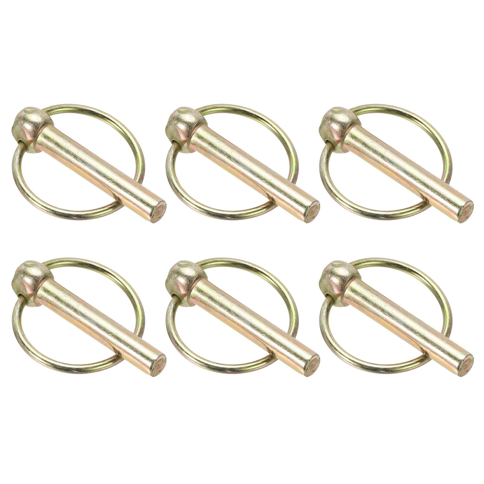 M8x45 mm Tractor Lynch Pin with Ring, 6Assortment Kit Lock Pin Clips ...