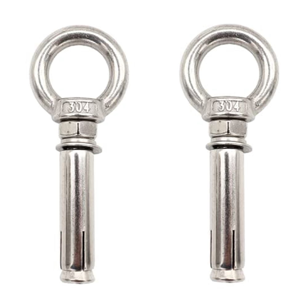 M8x60mm Ring Lifting Expansion Anchor Eyebolt 2 Pack Expansion Bolts ...
