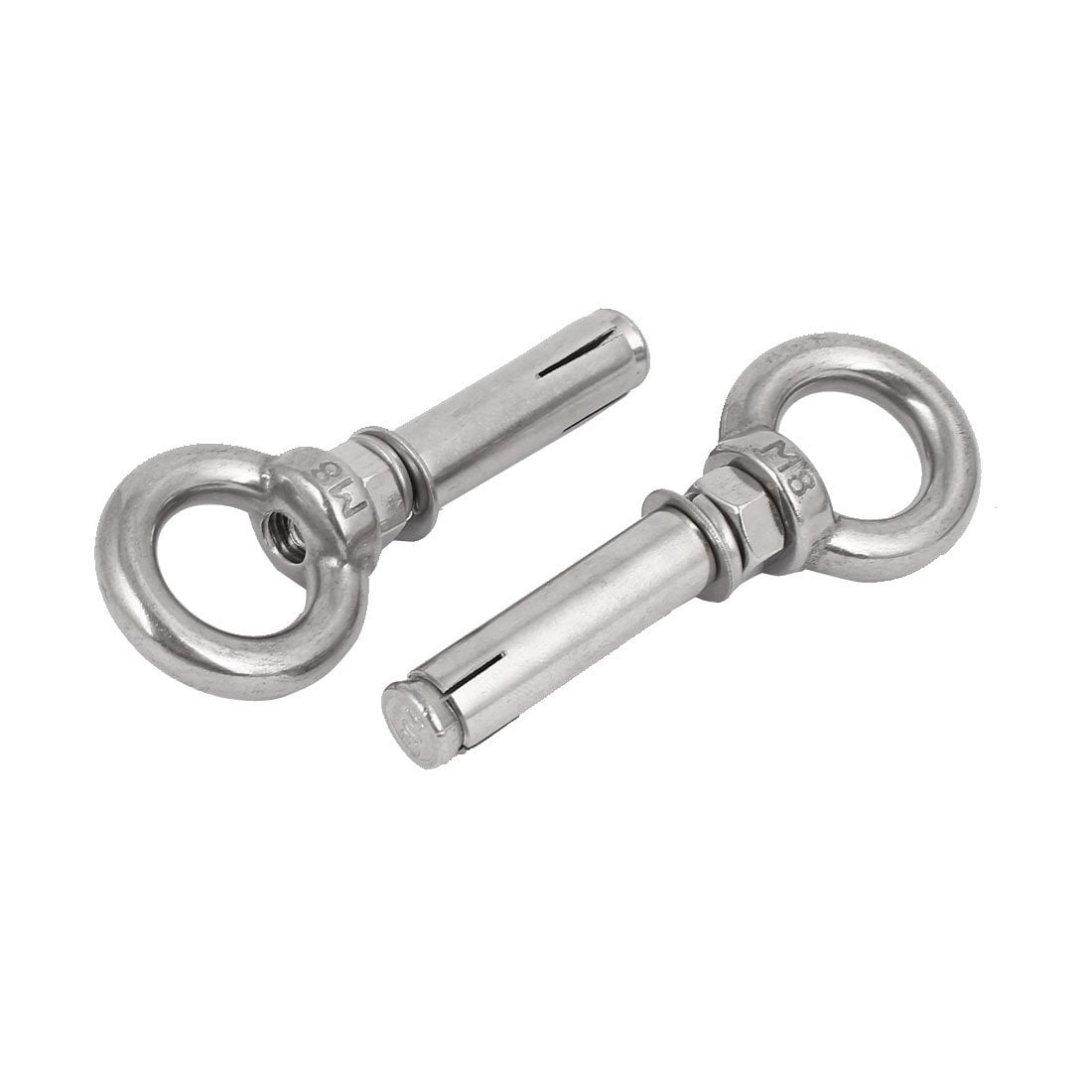 M8x60mm Wall 304 Stainless Steel Expansion Screws Closed Hook Shield ...