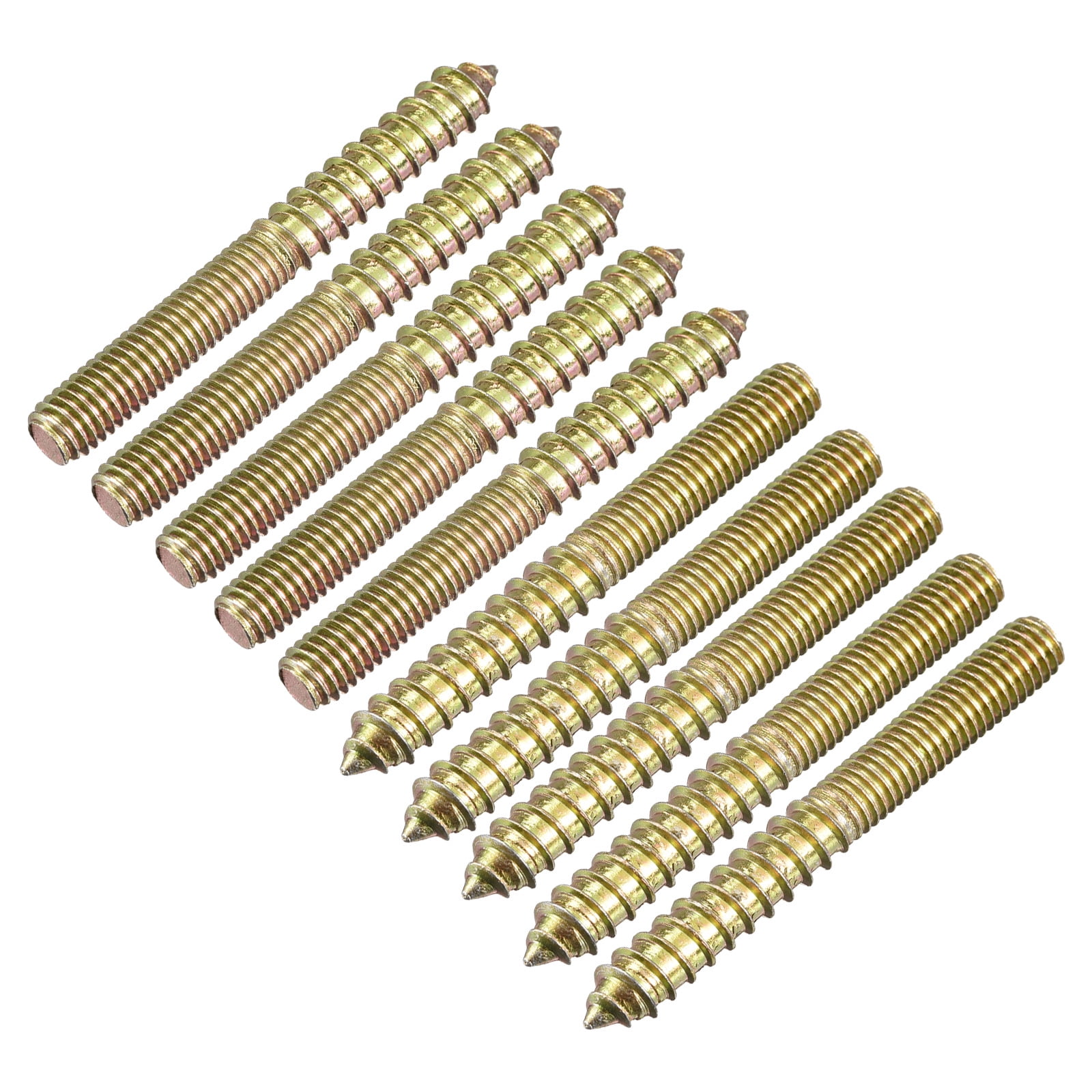 M8x70mm Hanger Bolts, 24 Pack Double Ended Thread Dowel Screws ...