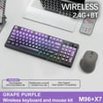 M96 Screen Wireless Keyboard Mouse Kit ZIYOULANG Bluetooth Keyboard ...