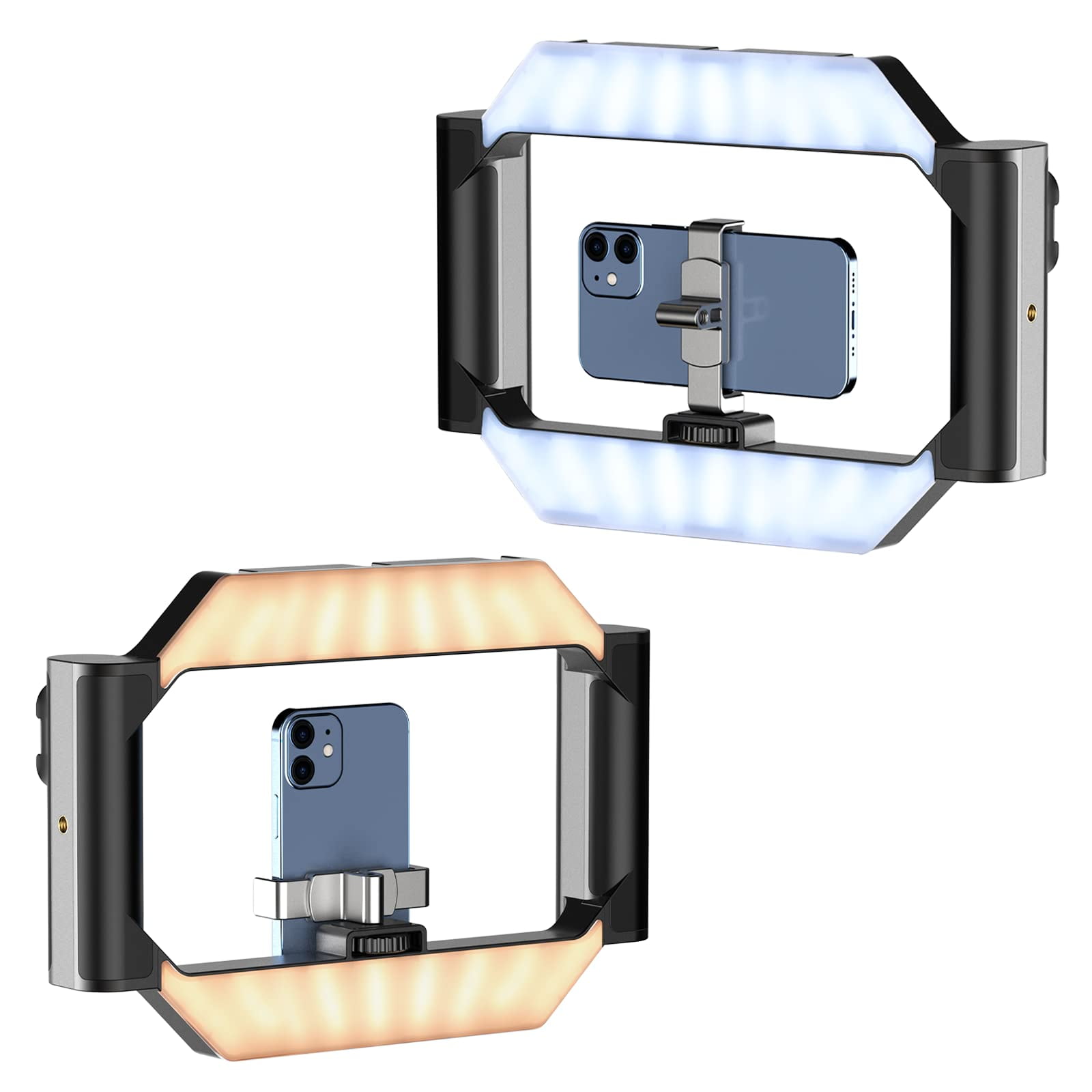 M966 Smartphone Video Rig with Light, Cell Phone Handheld Stabilizer ...