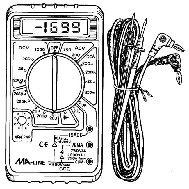 MA-Line MA-DM1 Digital Multi Meter - Walmart.com