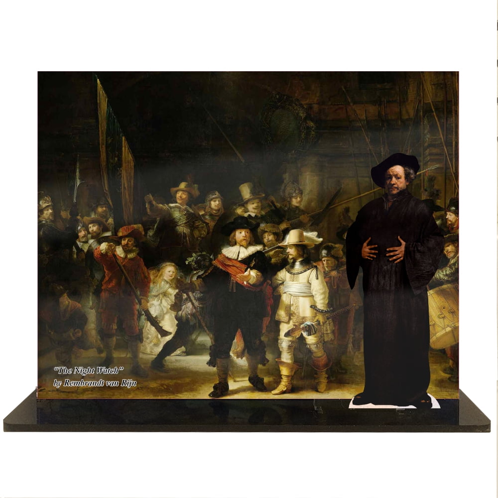 MA1004 Rembrandt van Rijn The Night Watch Clear Acrylic Display ...