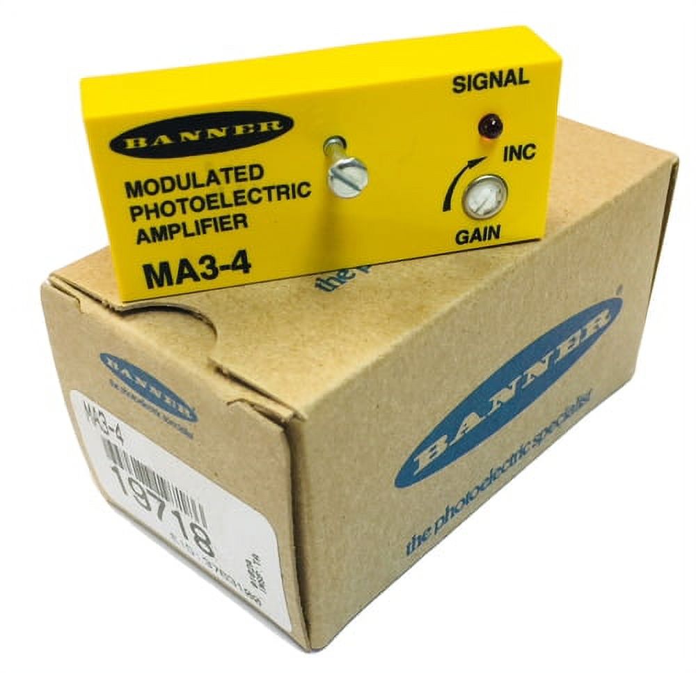 MA3-4 SENSOR MODULE AMPLIFIER RoHS, For Use With : Remote Sensors Accessory Modulated Amplifier ...