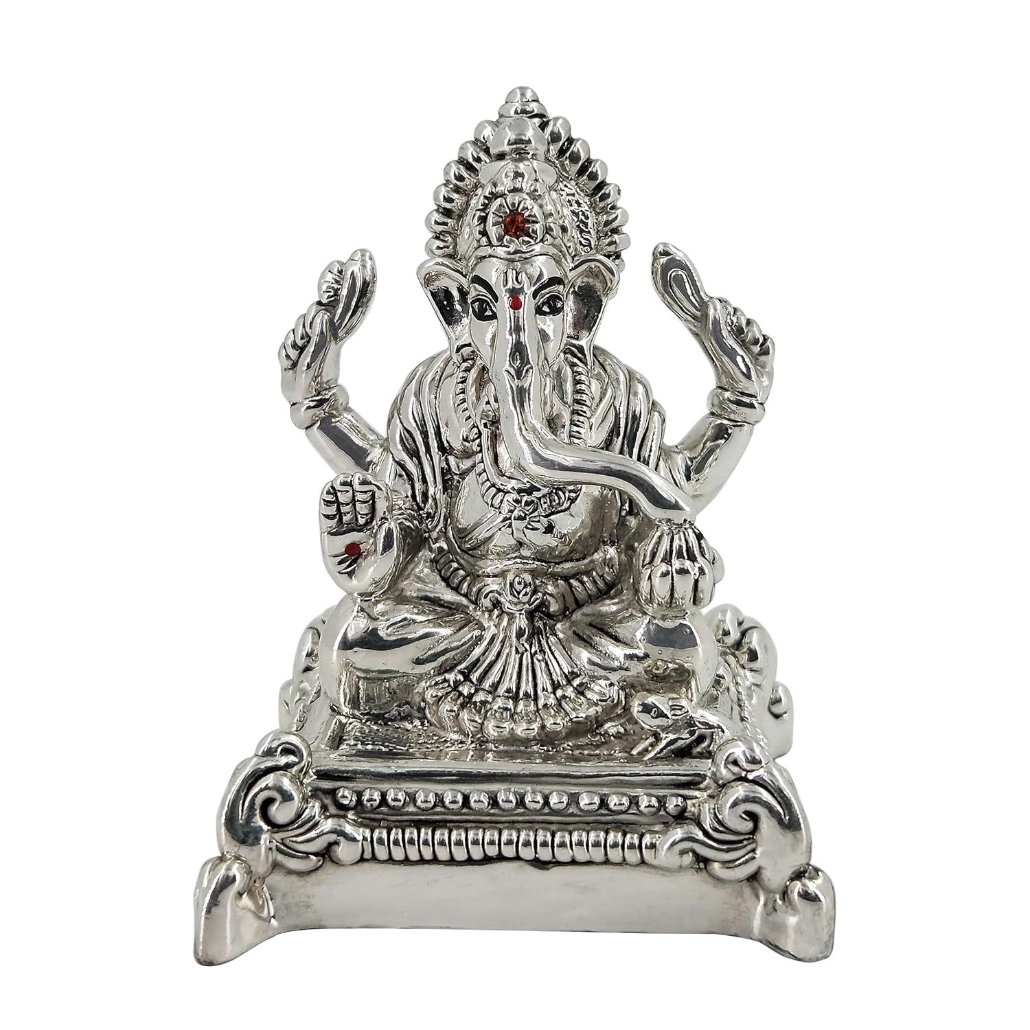 MAA SILVER Pure Silver Ganesha Ganpati ji BIS Hallmarked Hollow ...