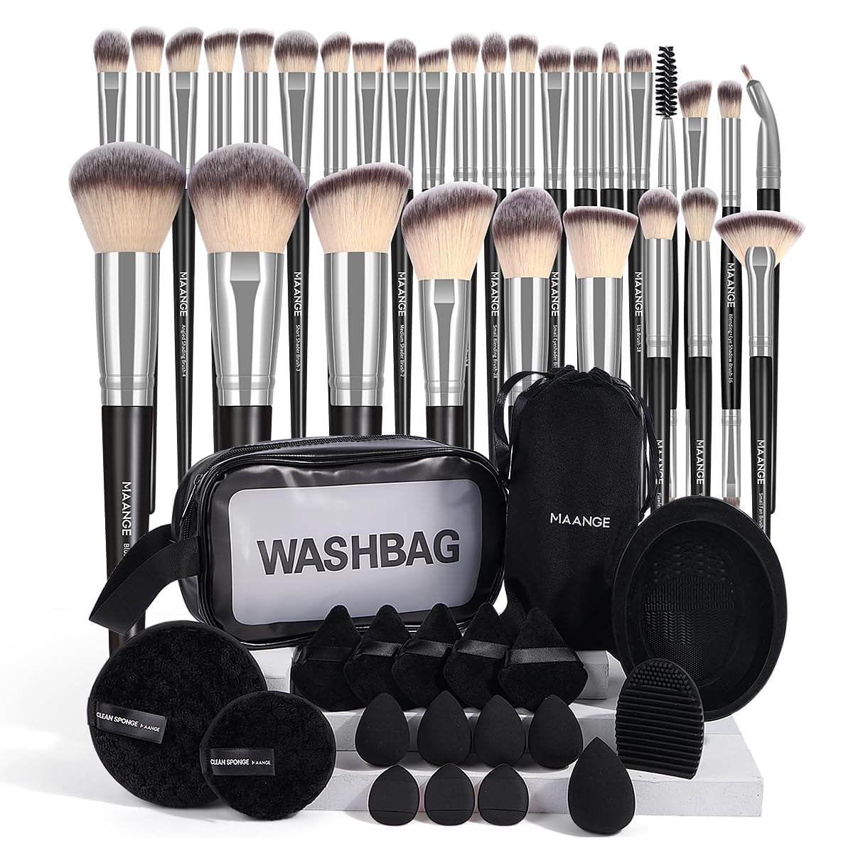 MAANGE Makeup Brushes 49 OLF24 Pcs Makeup Kit, Multi-functional Makeup Tool Set with Makeup ...