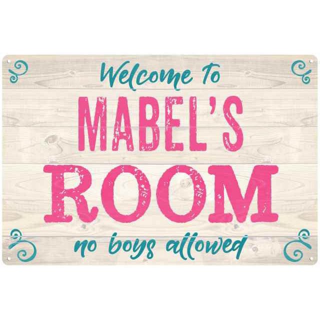 MABEL'S Room Kids Bedroom Sign 8x12 Metal Sign 208120089451 - Walmart.com
