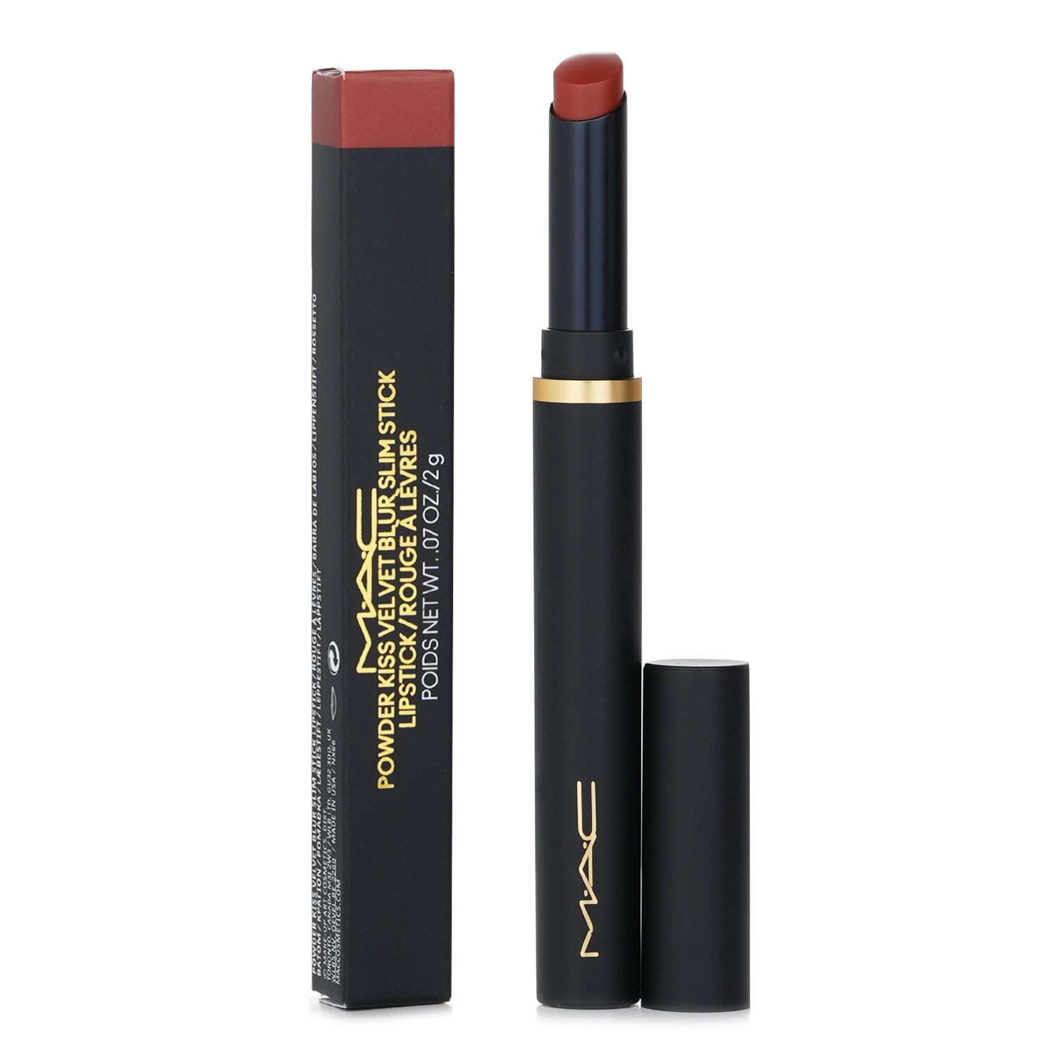 MAC - 886 Marrakesh Mere - Powder Kiss Velvet Blur Slim Stick Lipstick ...