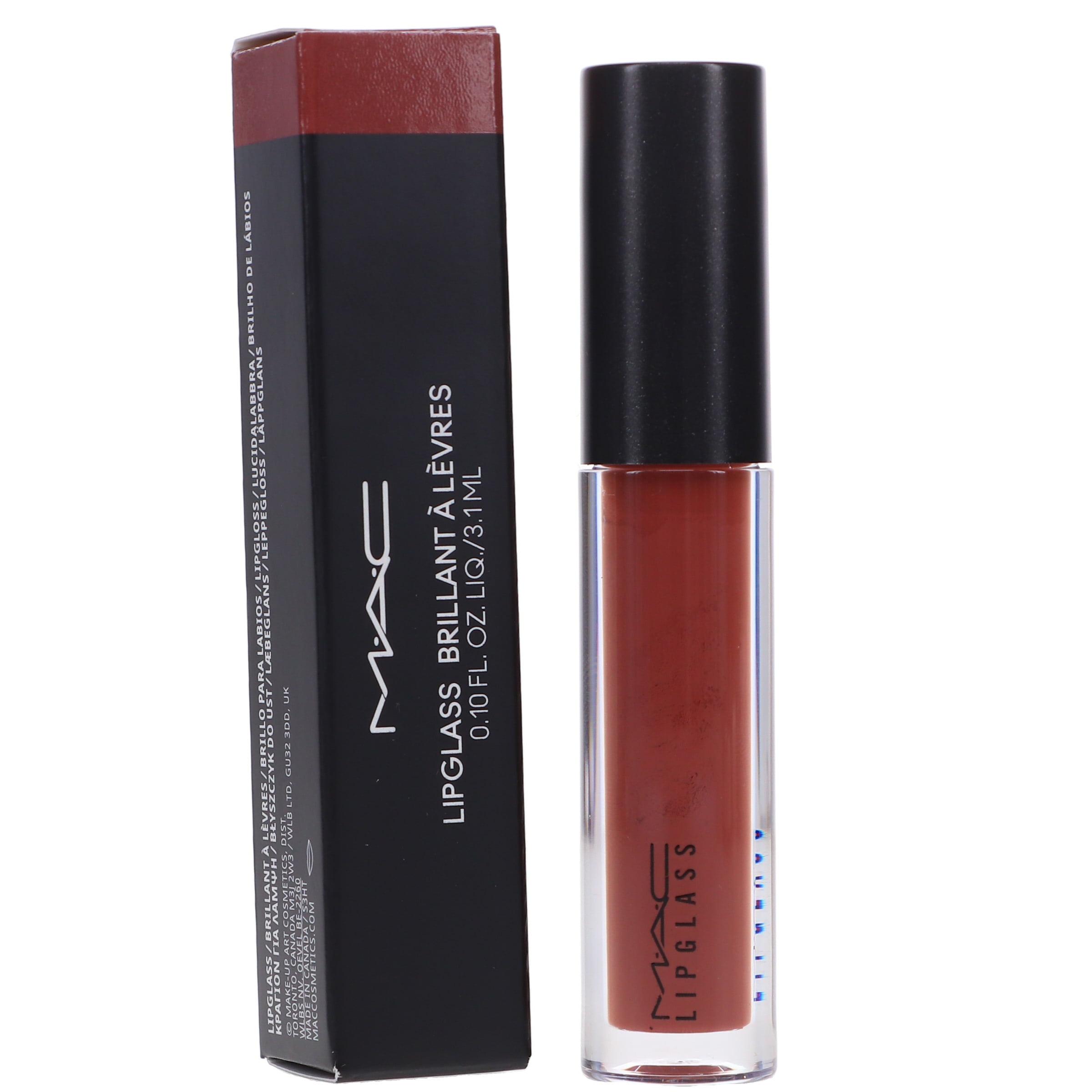 MAC Lipglass, High-Gloss Glass-Like Finish Lip Gloss - 336 Bittersweet ...