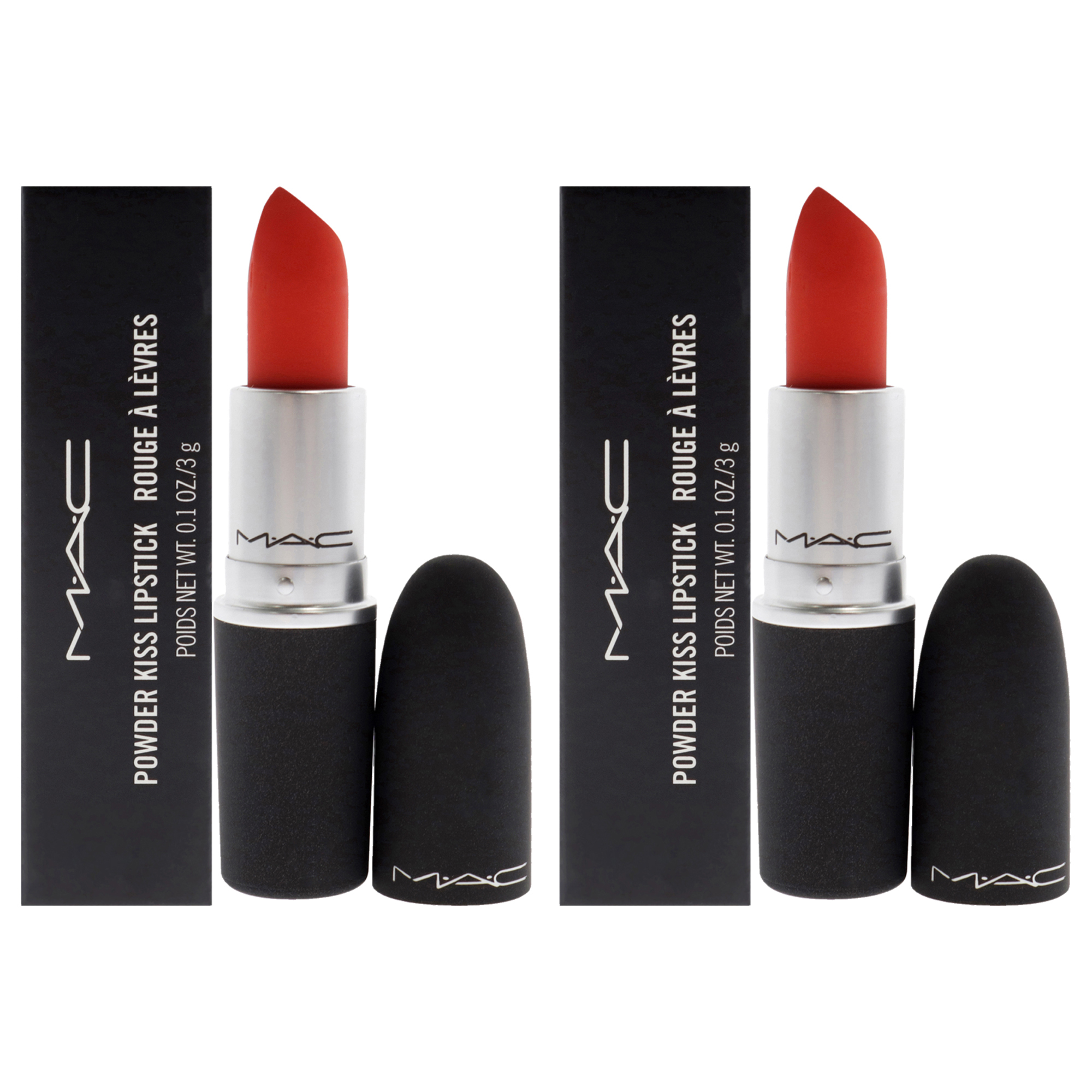 MAC Powder Kiss Lipstick - 303 Style Shocked - Pack of 2 , 0.1 oz ...