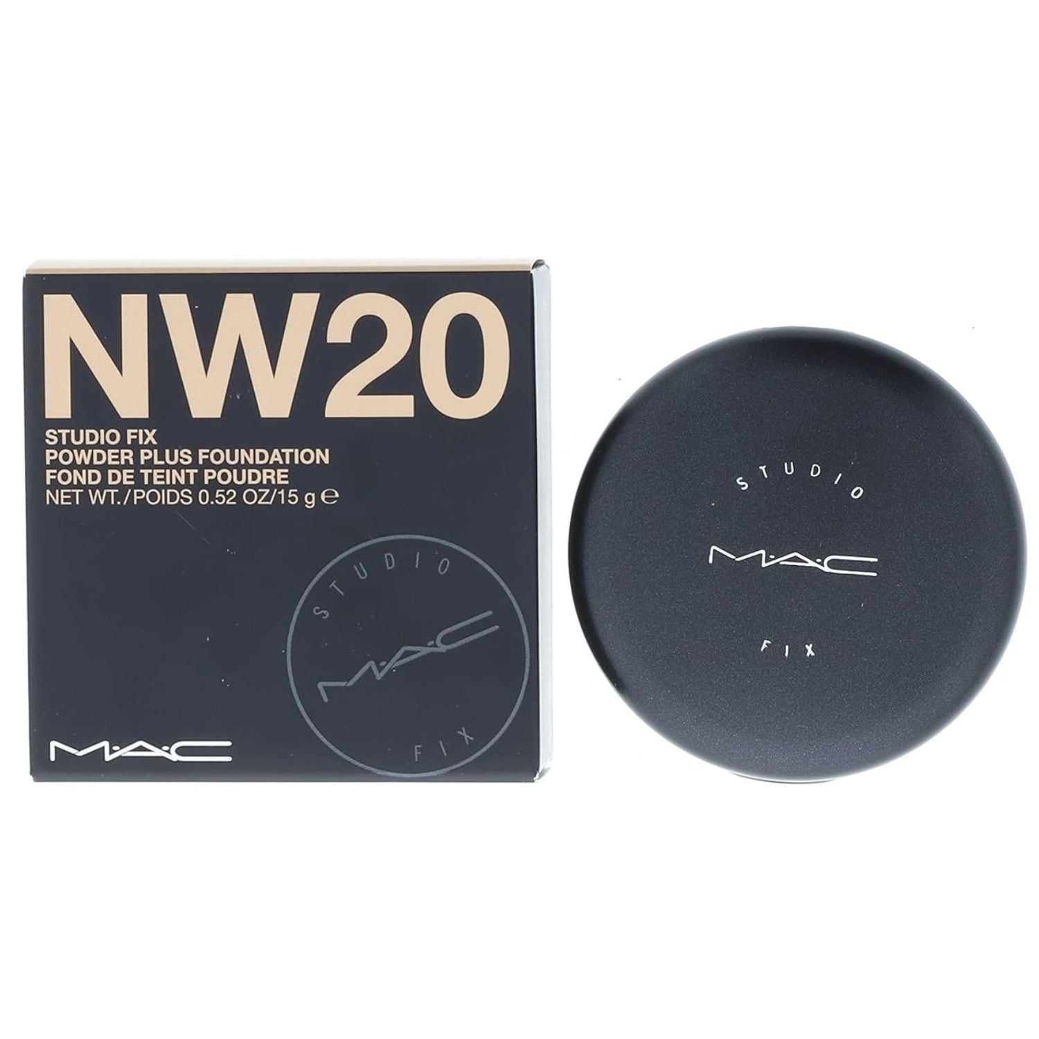 M.A.C Studio Fix Powder Plus Foundation NW20, 0.52 oz, Buildable ...