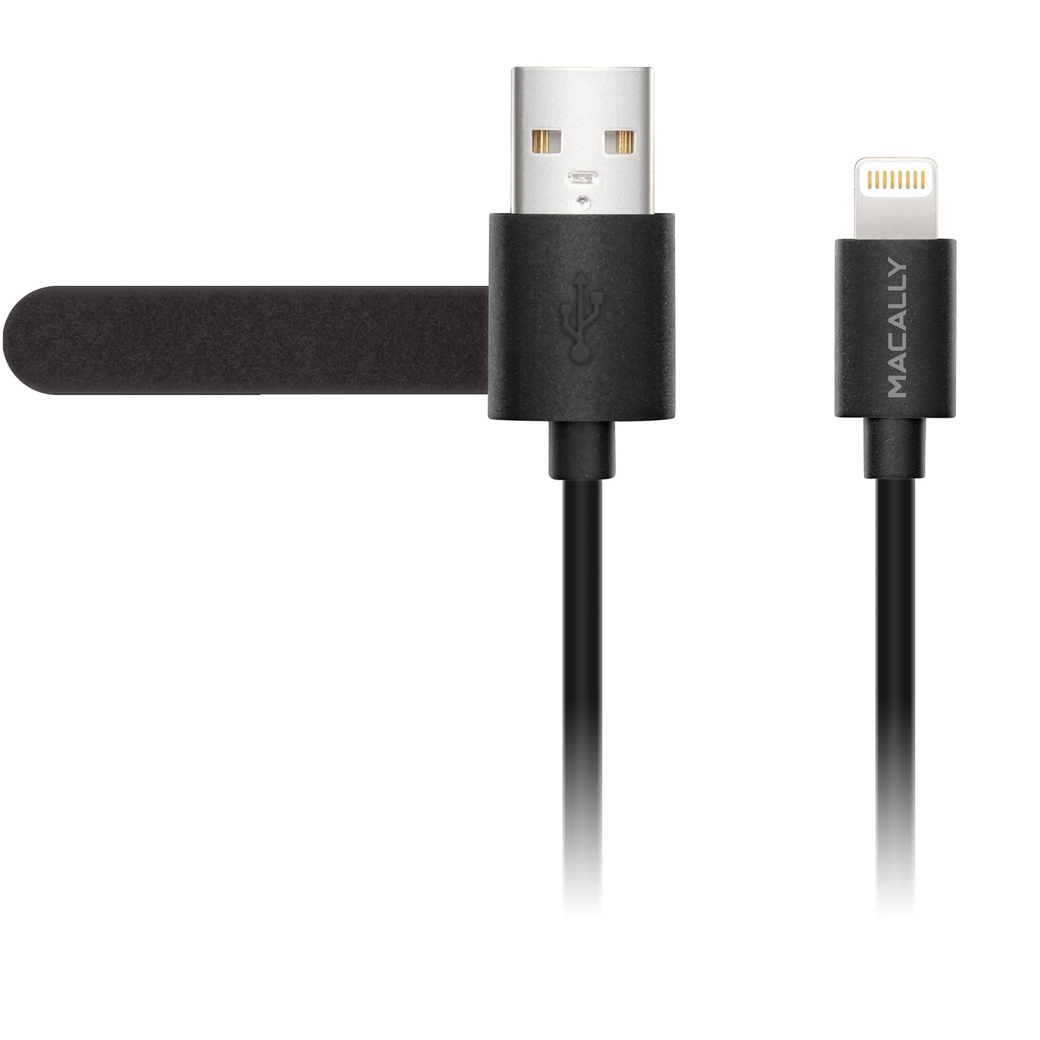 MACALLY MISYNCABLEL3 Charge & Sync Lightning(R) to USB Cable, 3ft (Black) - Walmart Business ...
