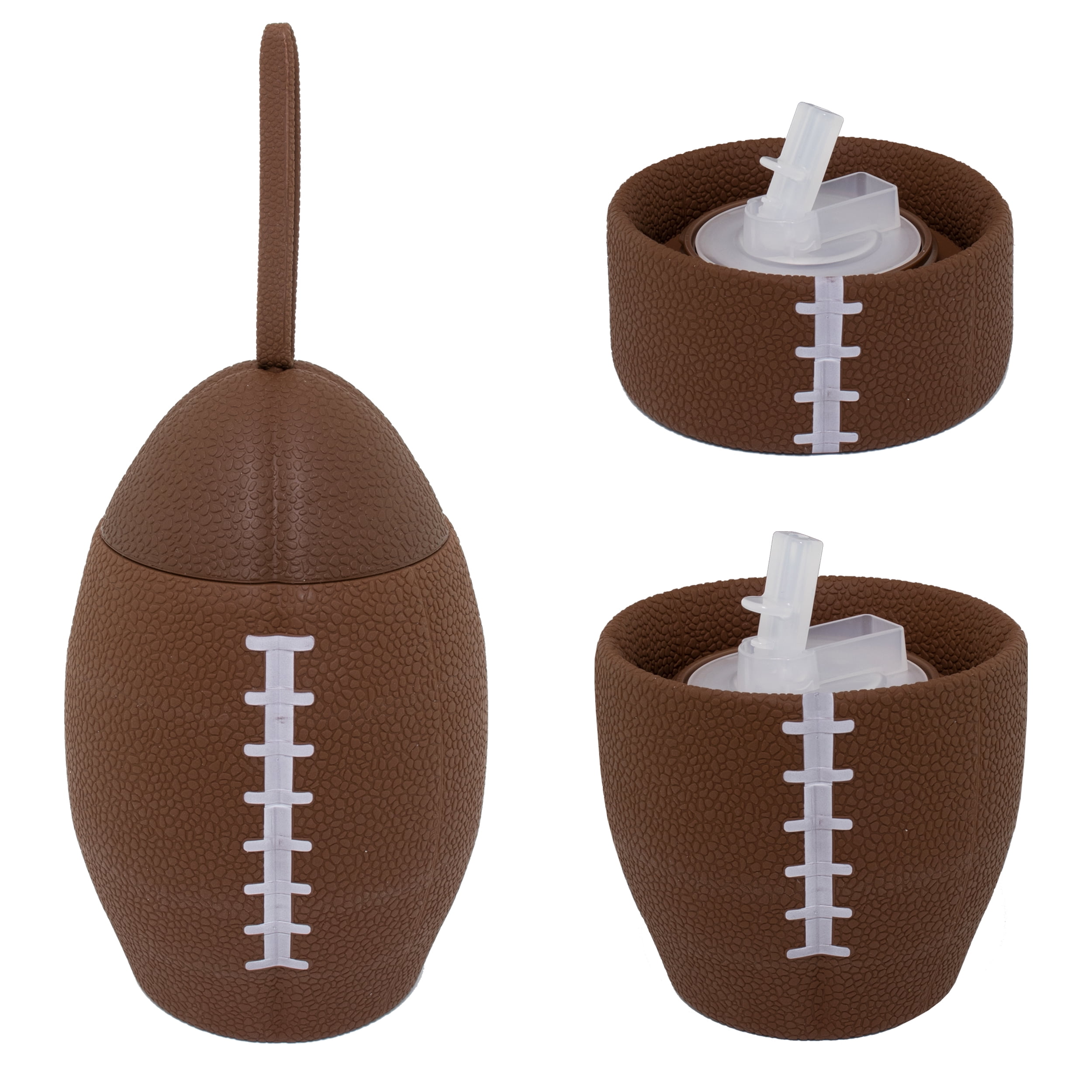 MACCABI ART Clip-On Collapsible 750 ML size BPA-Free Silicone Football ...