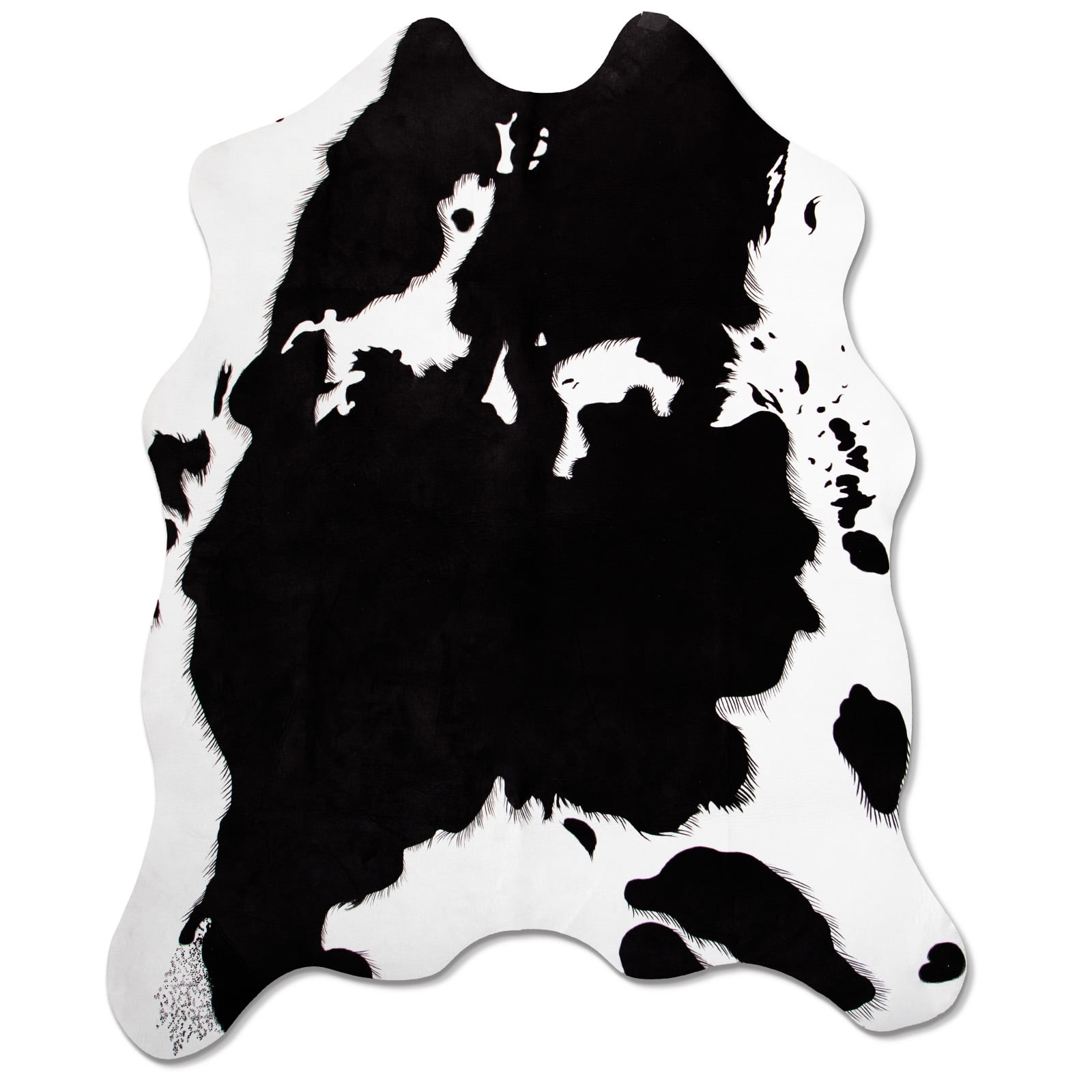 MACEVIA Faux Cowhide Rug Cute Cow Print Rugs Animal Area Carpet Western ...