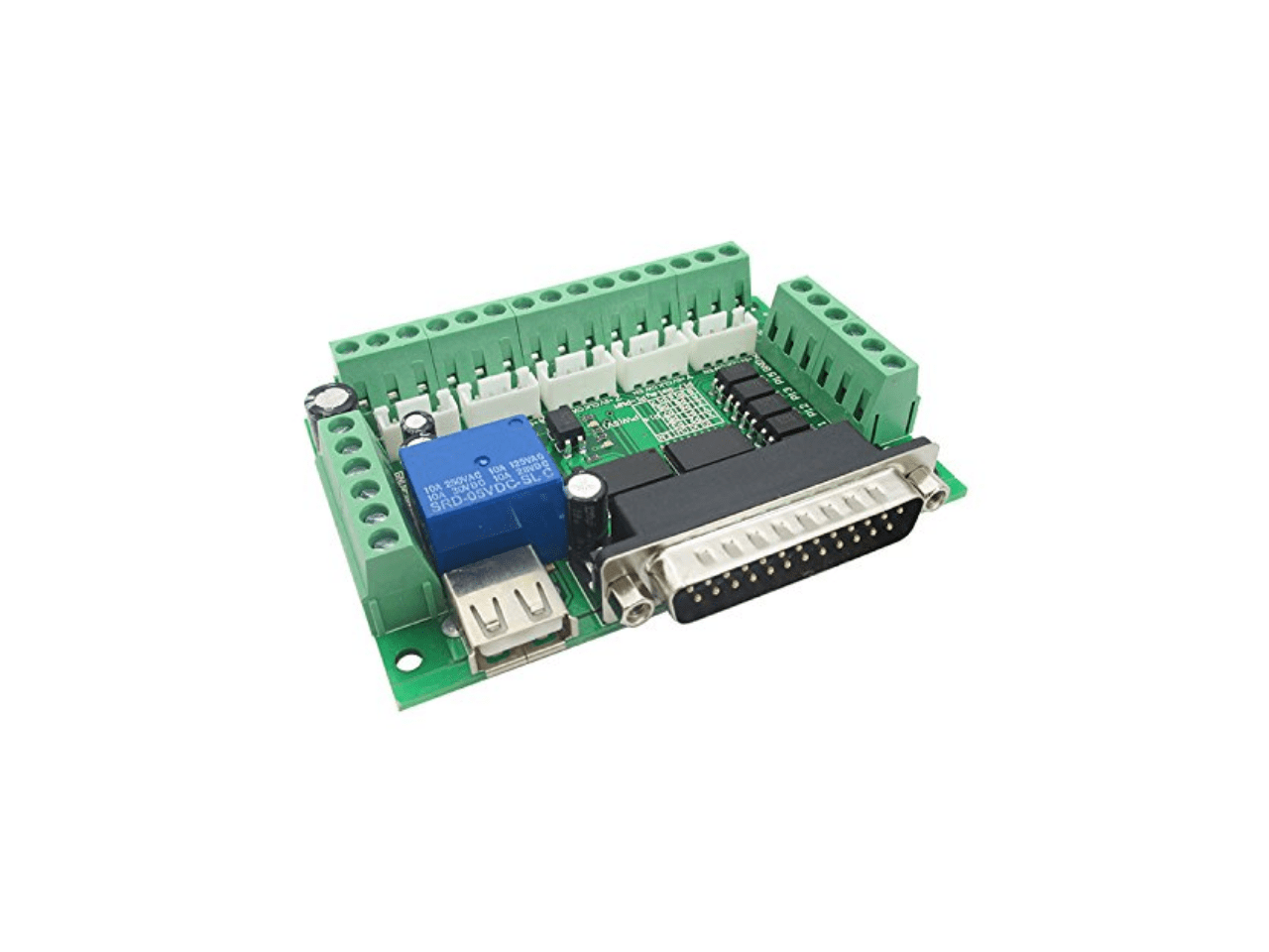 MACH3 engraving machine CNC 5 axis stepper motor driver interface board ...