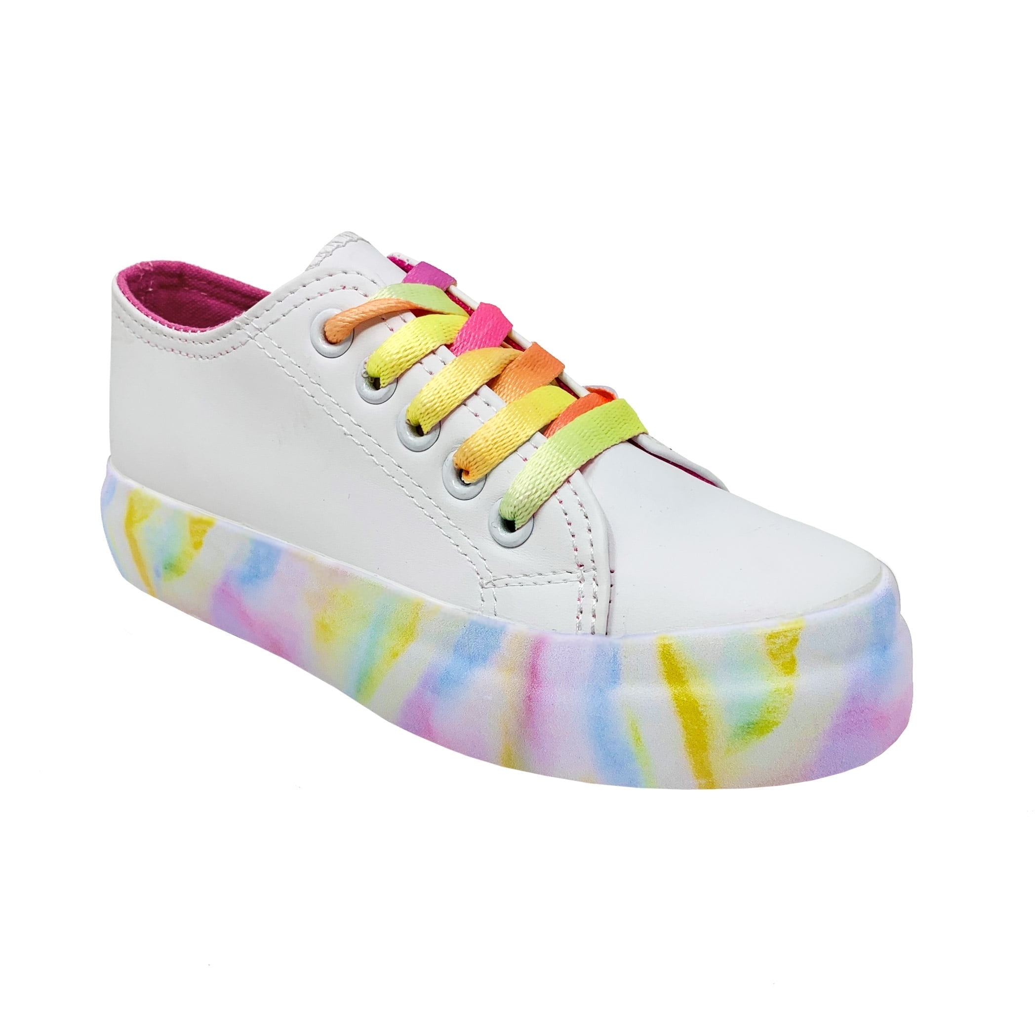 MACIE Girls’ Tie-Dyed Sole Sneakers - Walmart.com