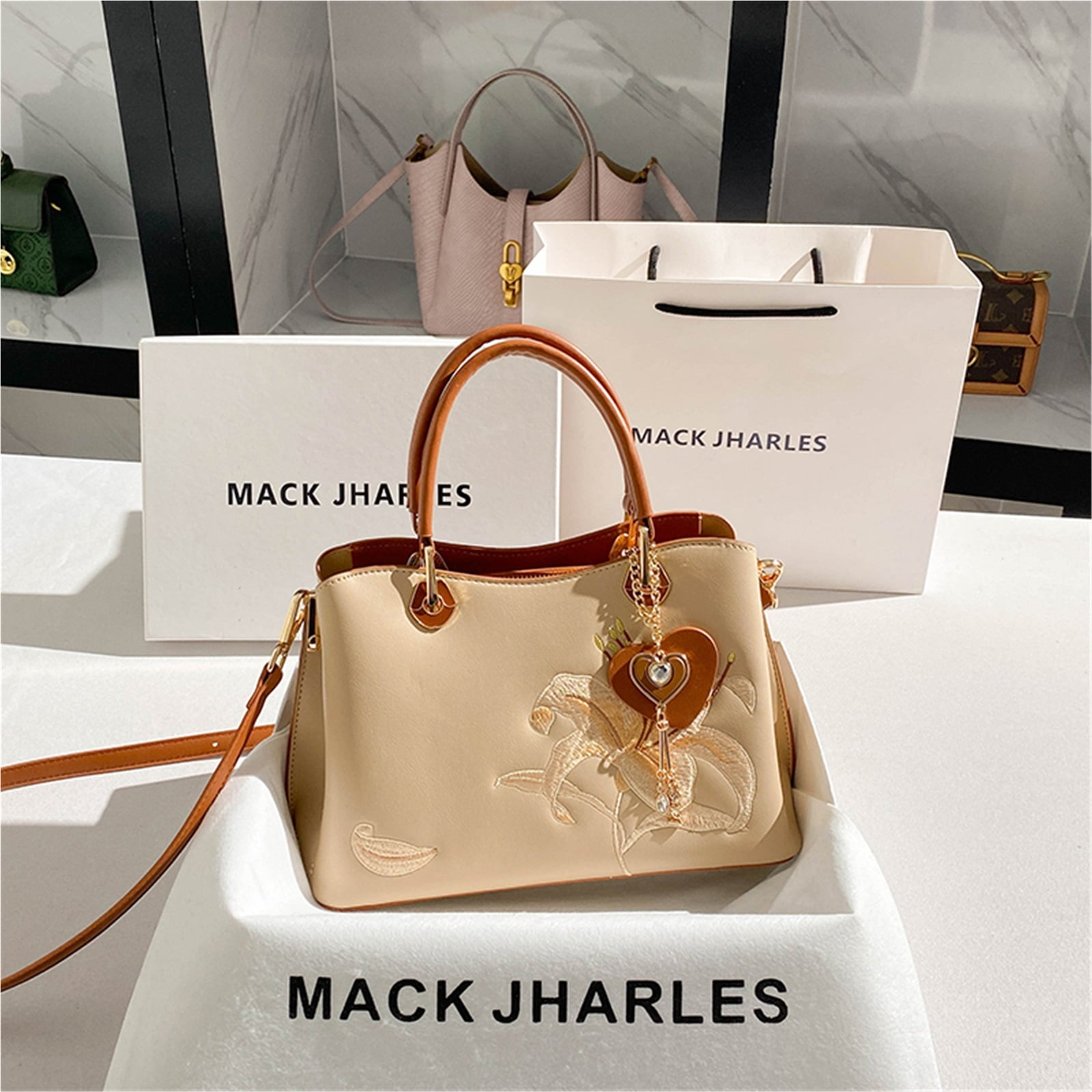 MACK JHARLES new Chinese style ladies commuter tote bag 2025 new high ...