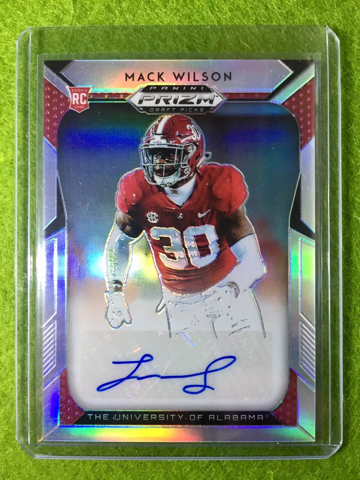 MACK WILSON PRIZM AUTO Baker Mayfield 's LB ROOKIE CARD BROWNS SP 2019 ...