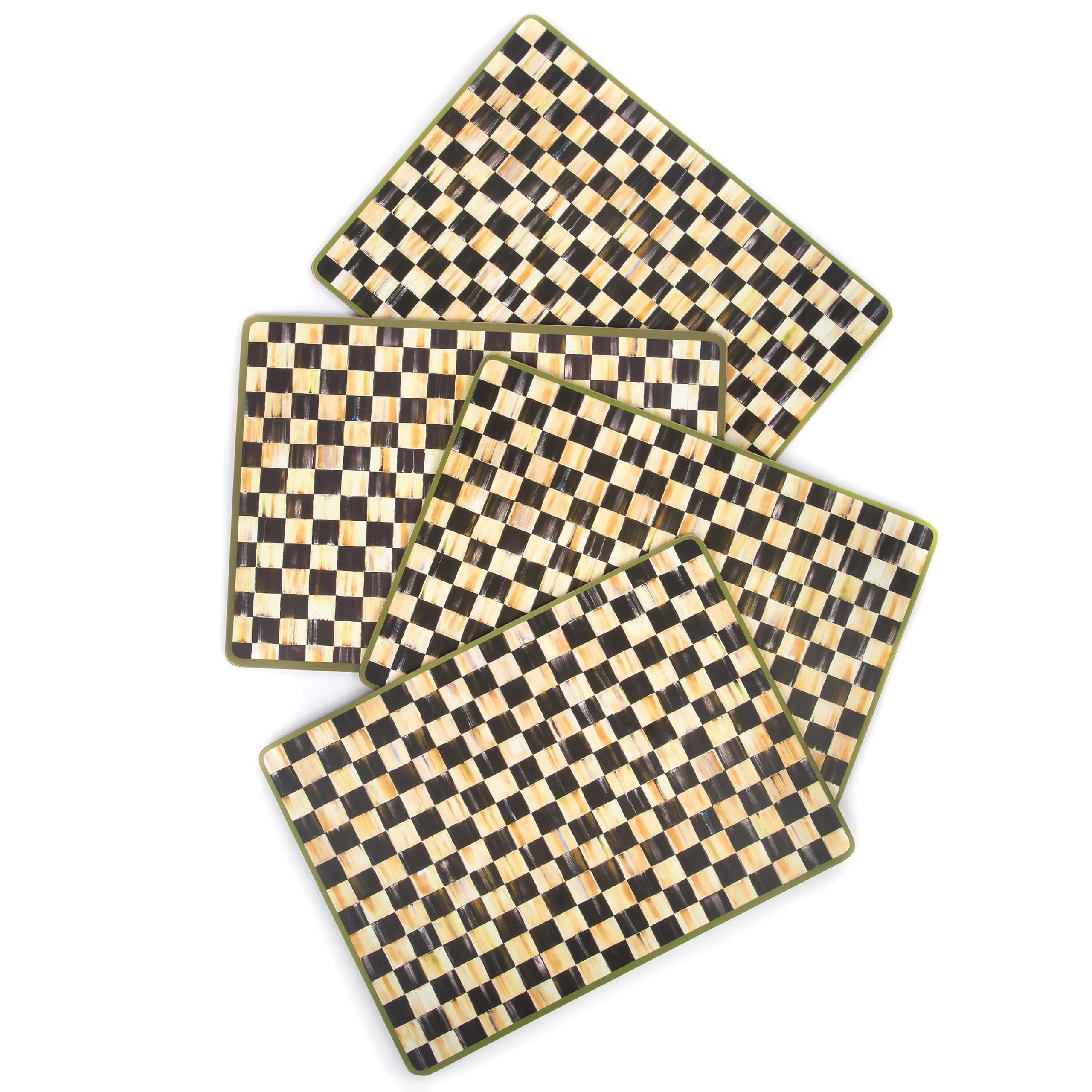 MACKENZIE-CHILDS Cork-Back Placemats, Hard-Finish Washable Table Mats ...