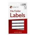 MACO Black File Folder Labels, 9/16" x 3-7/16", 248 per Box - Walmart.com