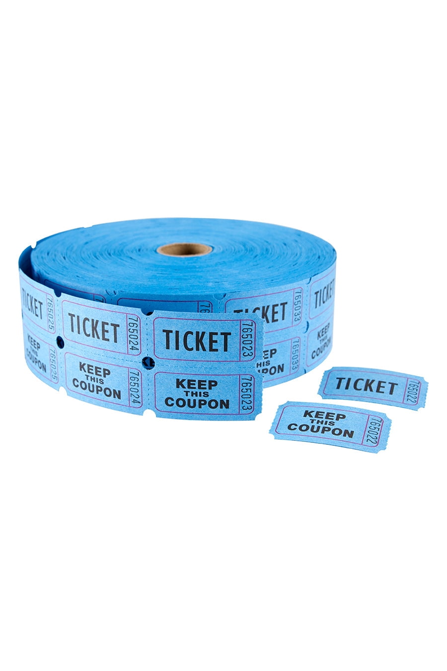 MACO Blue Double Roll "Ticket/Keep This Coupon" Tickets, 1" x 2", 2000 ...
