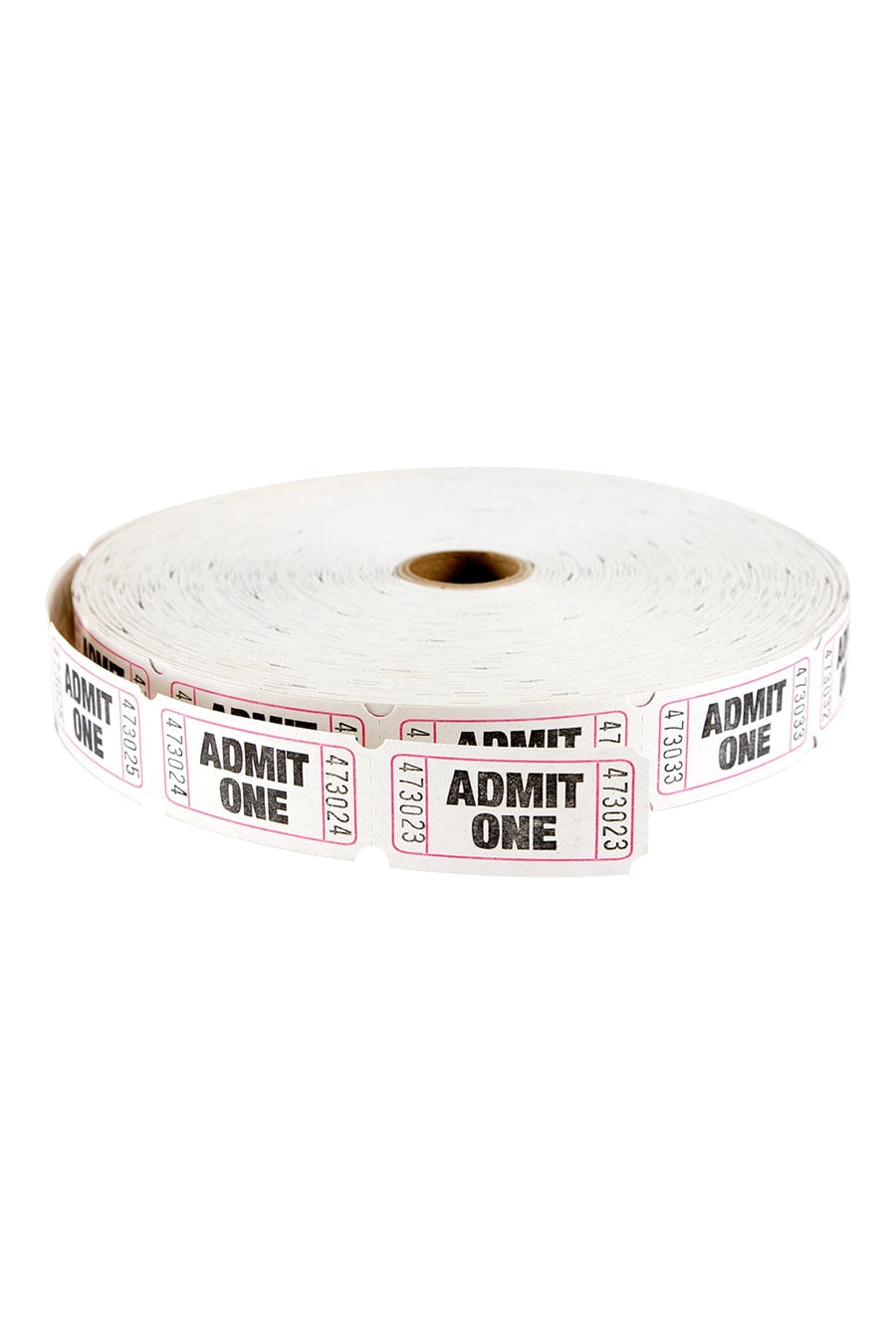 MACO White Single Roll "Admit One" Tickets, 1" x 2", 2000 per roll ...