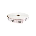 MACO White Single Roll "Admit One" Tickets, 1" x 2", 2000 per roll ...