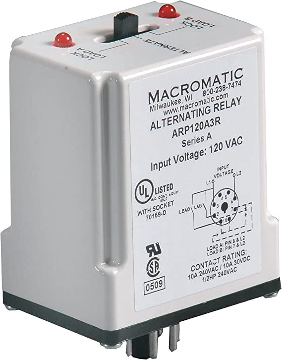 MACROMATIC Alternating Relay ARP120A3R - Walmart.com
