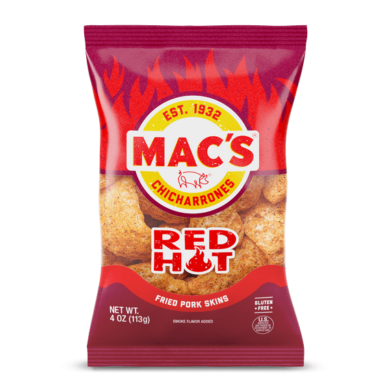 Mac's Hot Fried Pork Skins, 4 oz Bag - Walmart.com