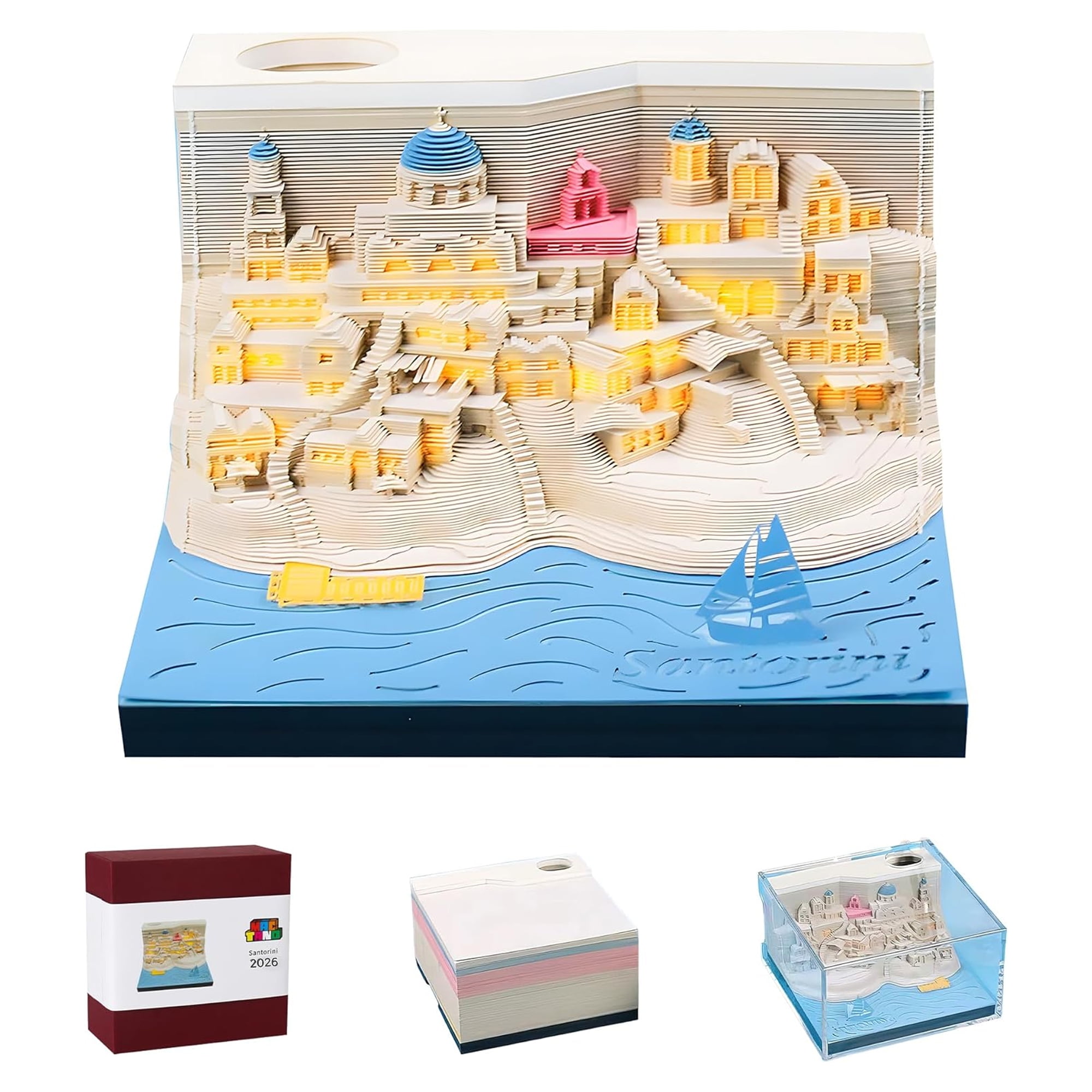 MACTANO 3D Art Calendar 2026, Time Piece Calendar Tear Away Paper ...