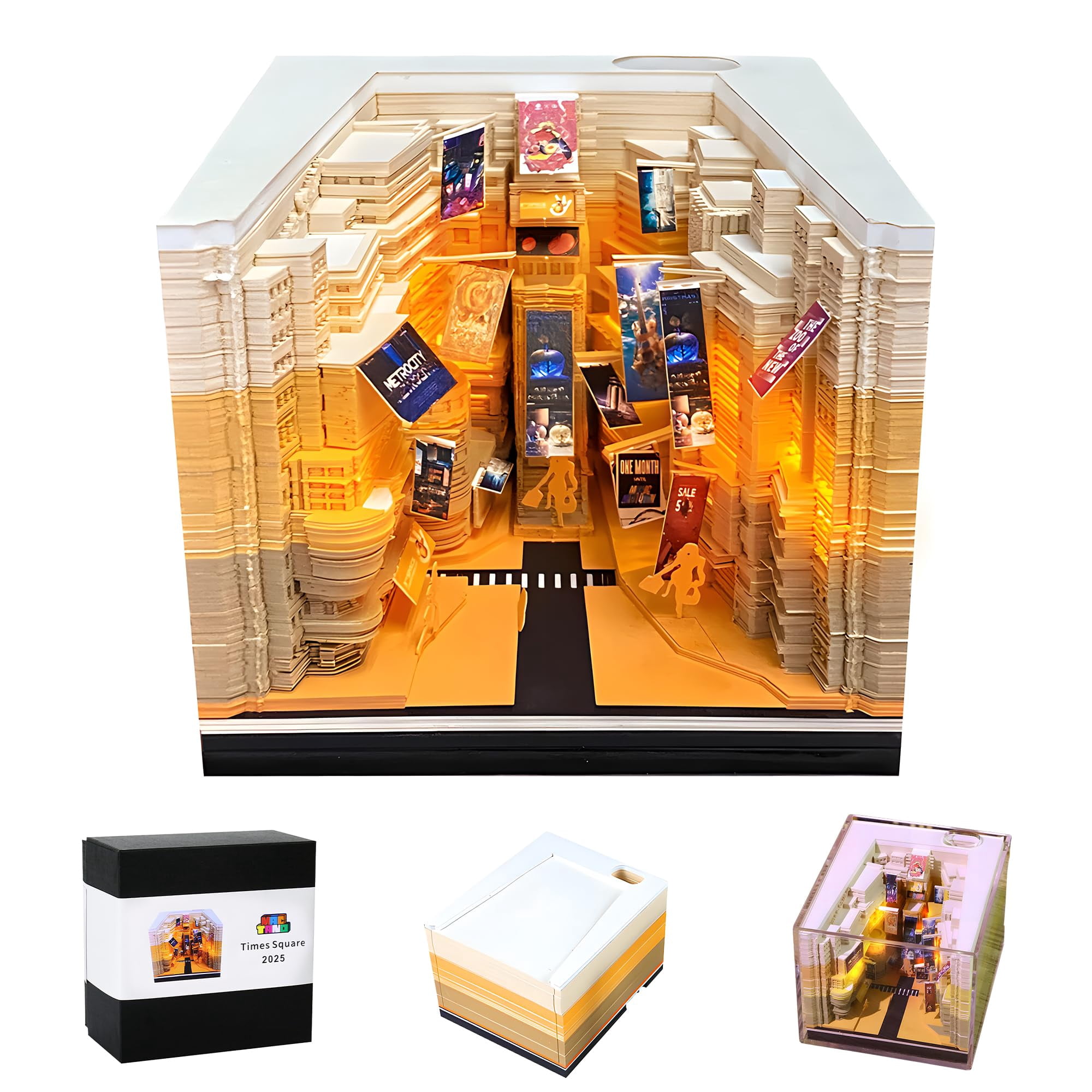 MACTANO 3D Art Calendar 2025, Time Piece Calendar Tear Away Paper ...