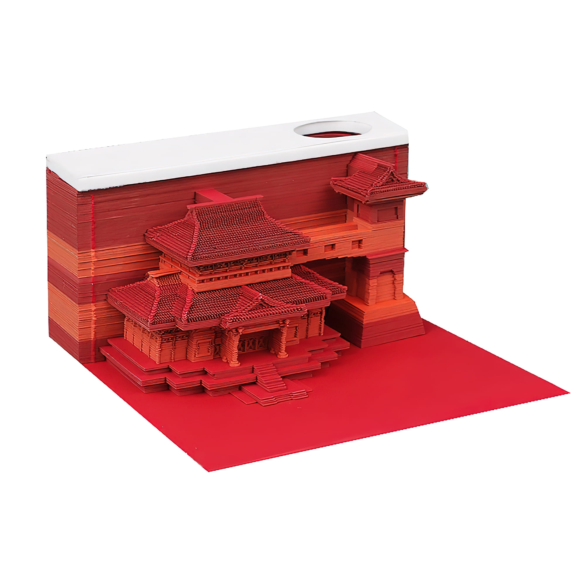 MACTANO 3D Art Sticky Notes Pad Small Building Rip Away Paper Carving ...