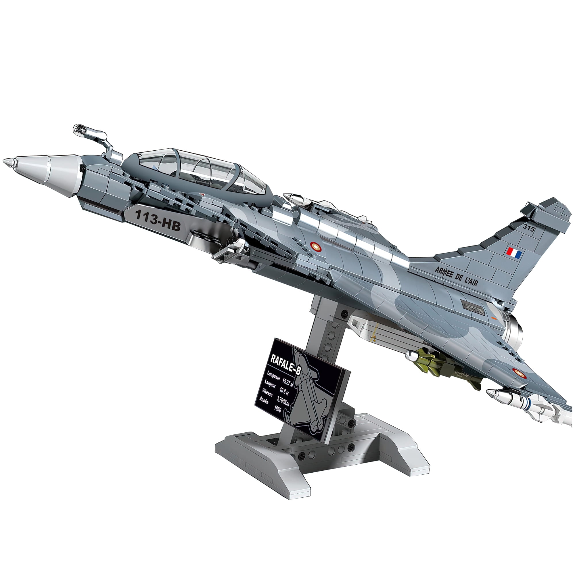 MACTANO Airplane Building Block Set Dassault Rafale Fighter Building ...