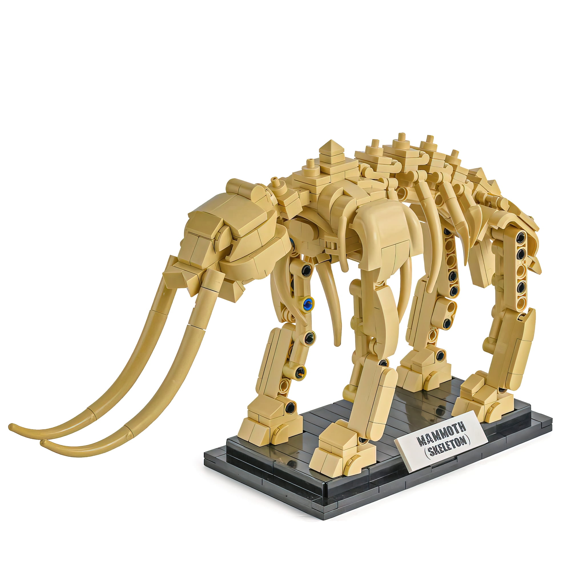 MACTANO Animal Building Block Set Mammuthus Fossils Elephant Building ...