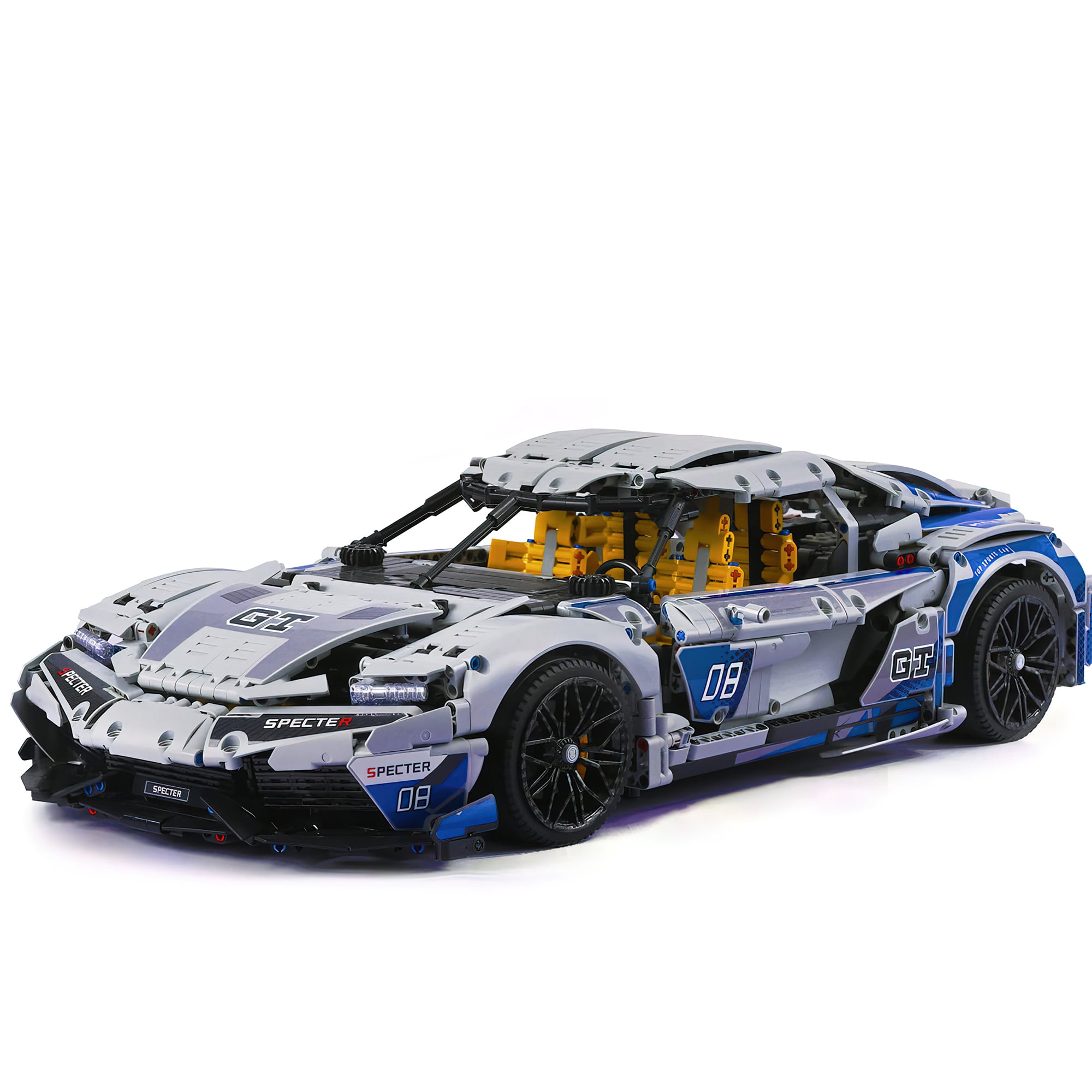 MACTANO Car Building Block Set Speed Champions Supercar Building Bricks ...