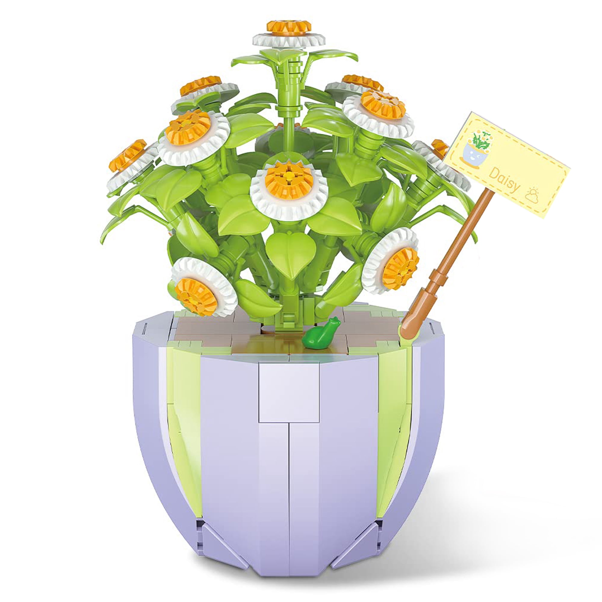 MACTANO Cute Little Daisy Flower Building Block Set, Bonsai Mini Bricks ...