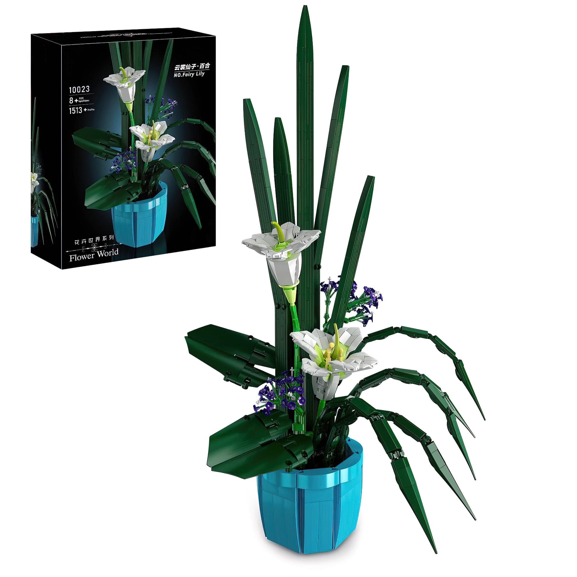 MACTANO LEGO-Compatible Lily Bonsai Building Block Set, Flower Bouquet ...