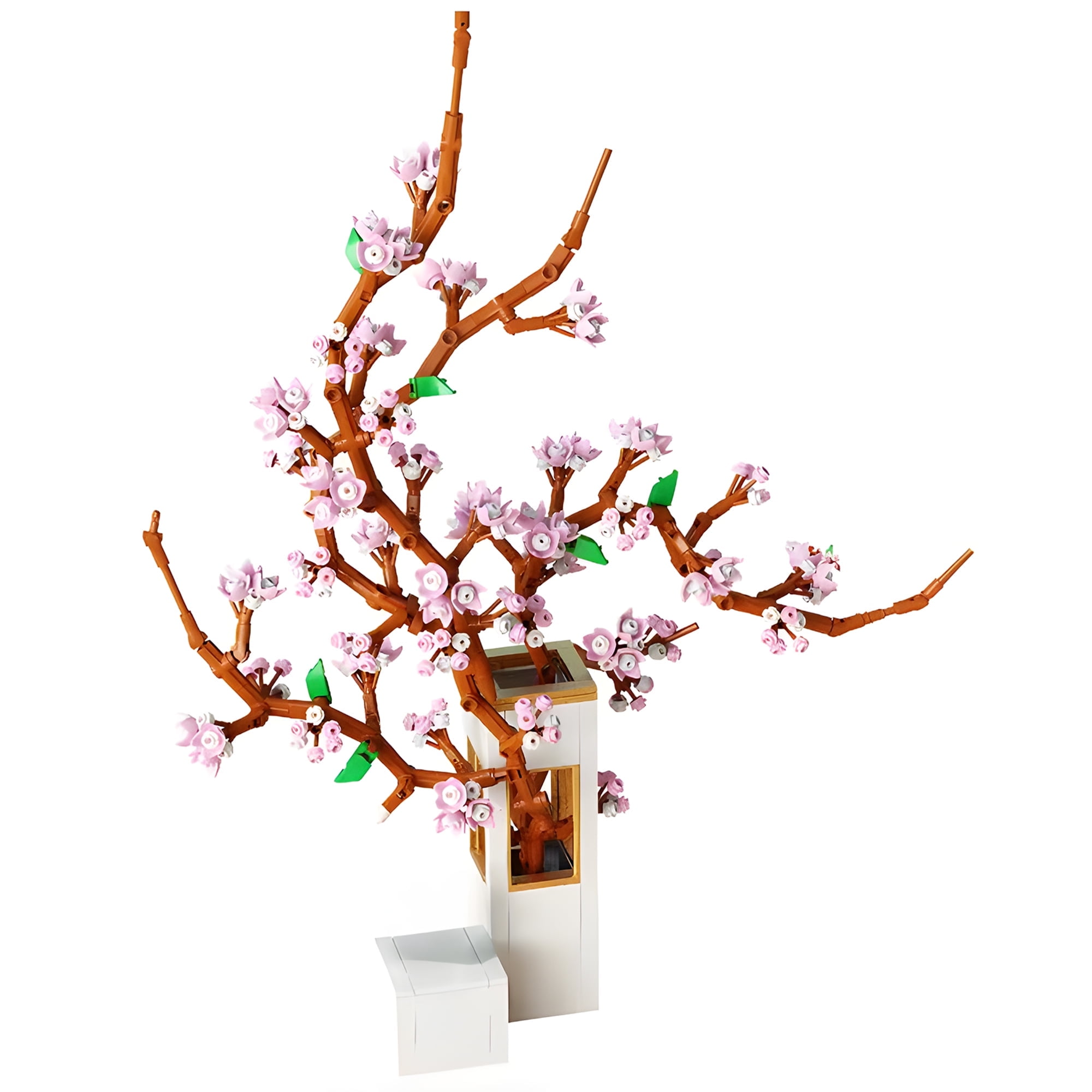 MACTANO Flower Building Block Set Sakura Building Brick Kit Plastic Toy ...