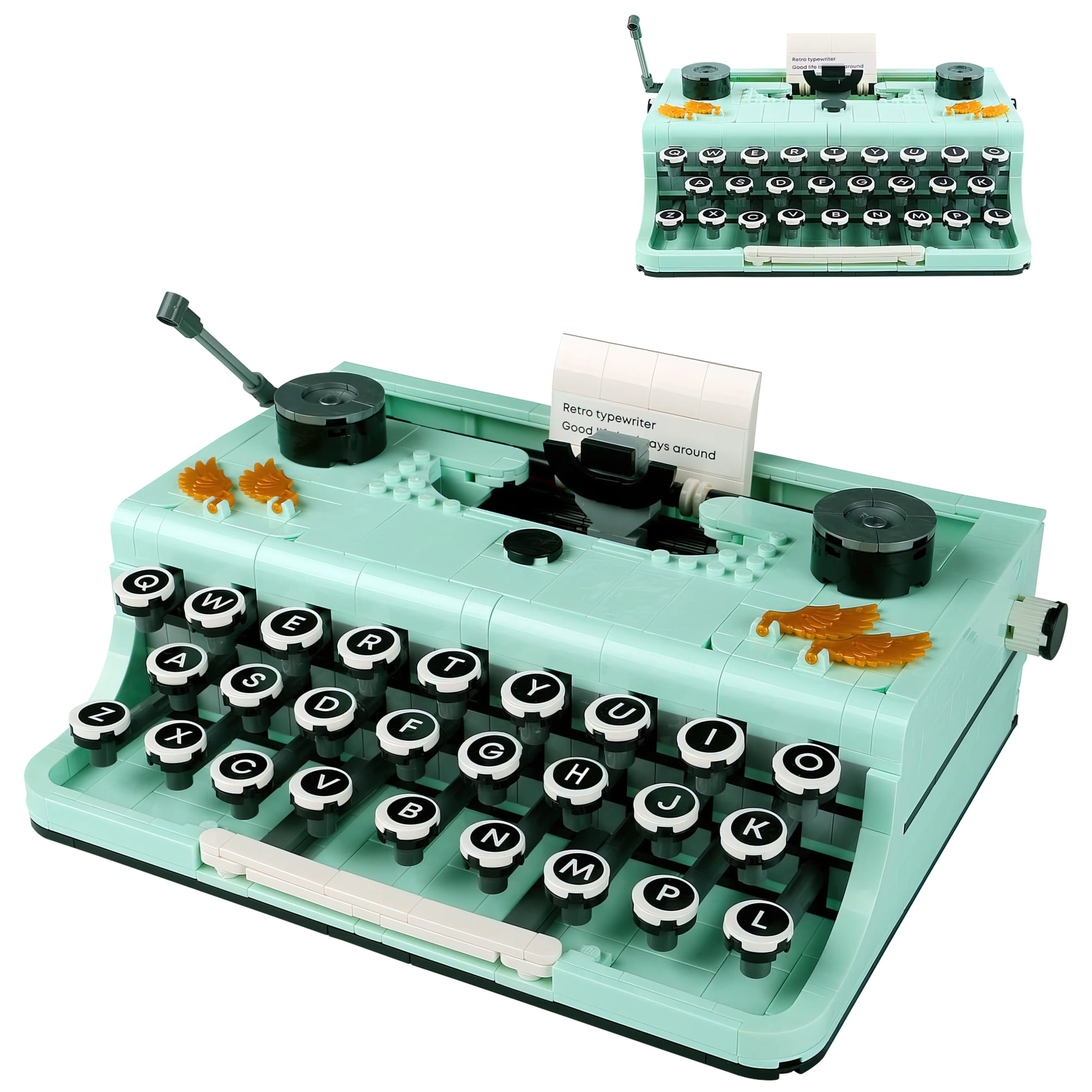 MACTANO Retro Typewriter Building Block Set, Really Works, 588PCS ...