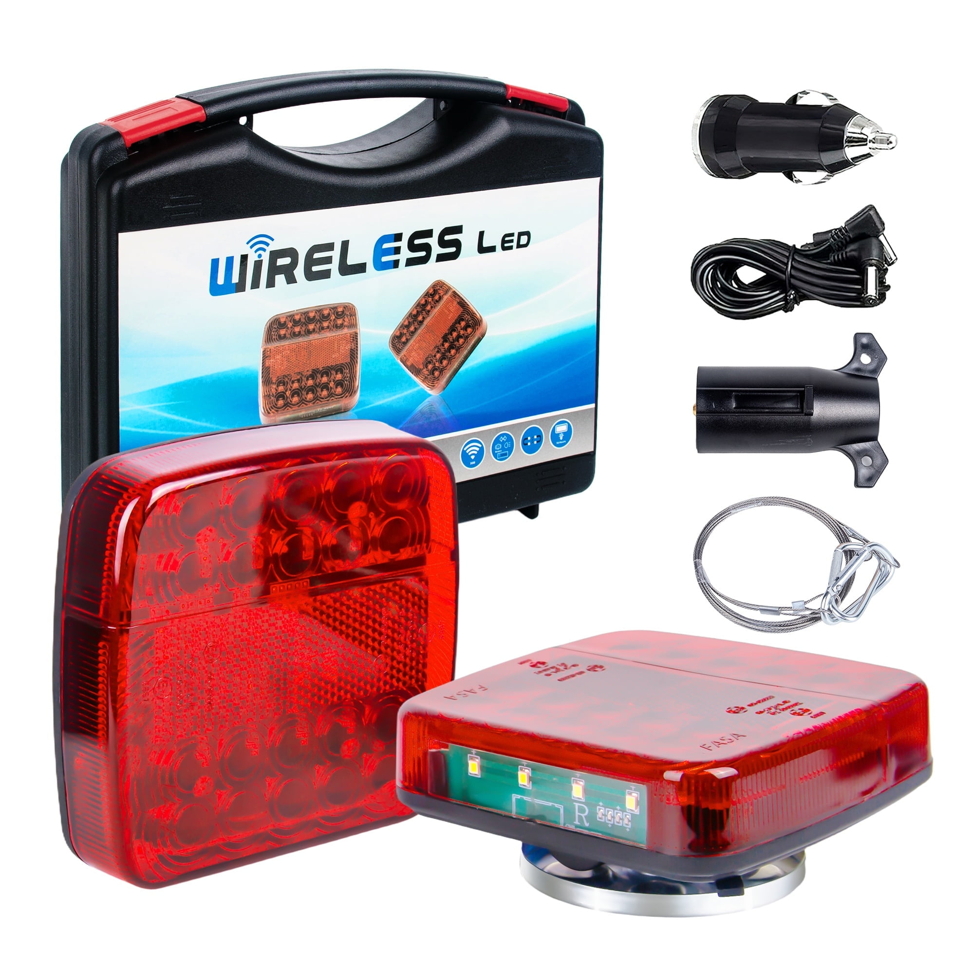 MACTANO Magnetic Wireless Trailer Lights, Magnetic Trailer Lights Car ...