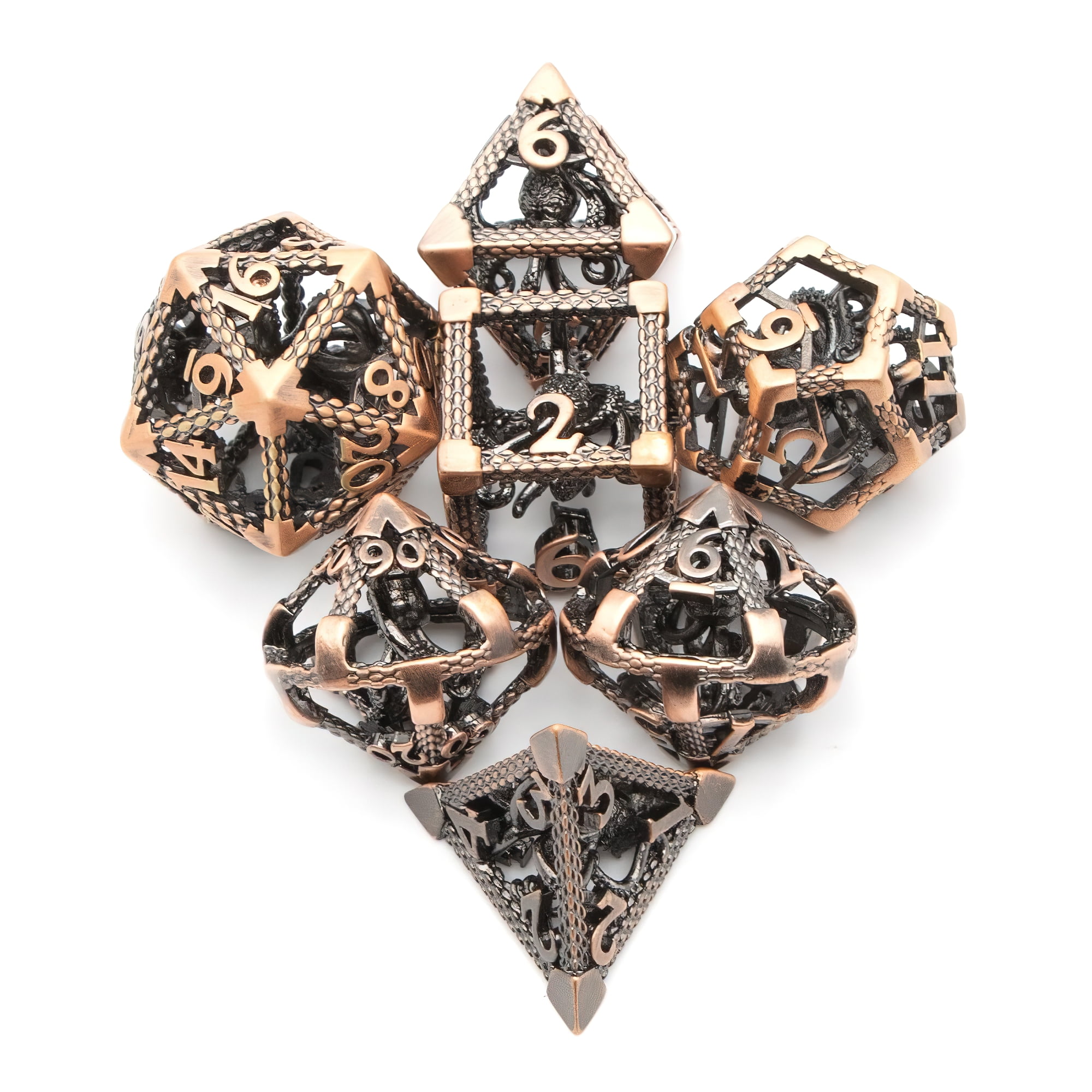 MACTANO Metal DND Dice Set Dungeons and Dragons Dice Set MTG RPG Board ...