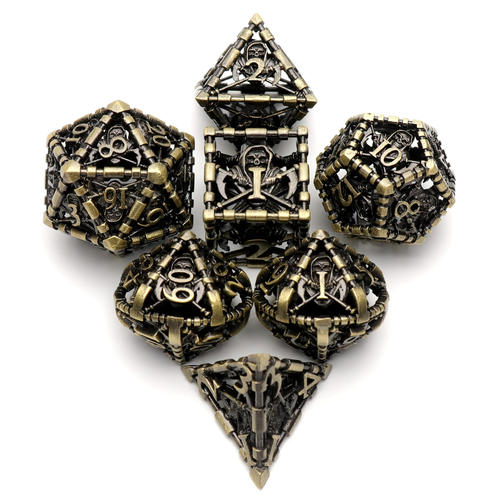 MACTANO Metal DND Dice Set Dungeons and Dragons Dice Set MTG RPG Board ...