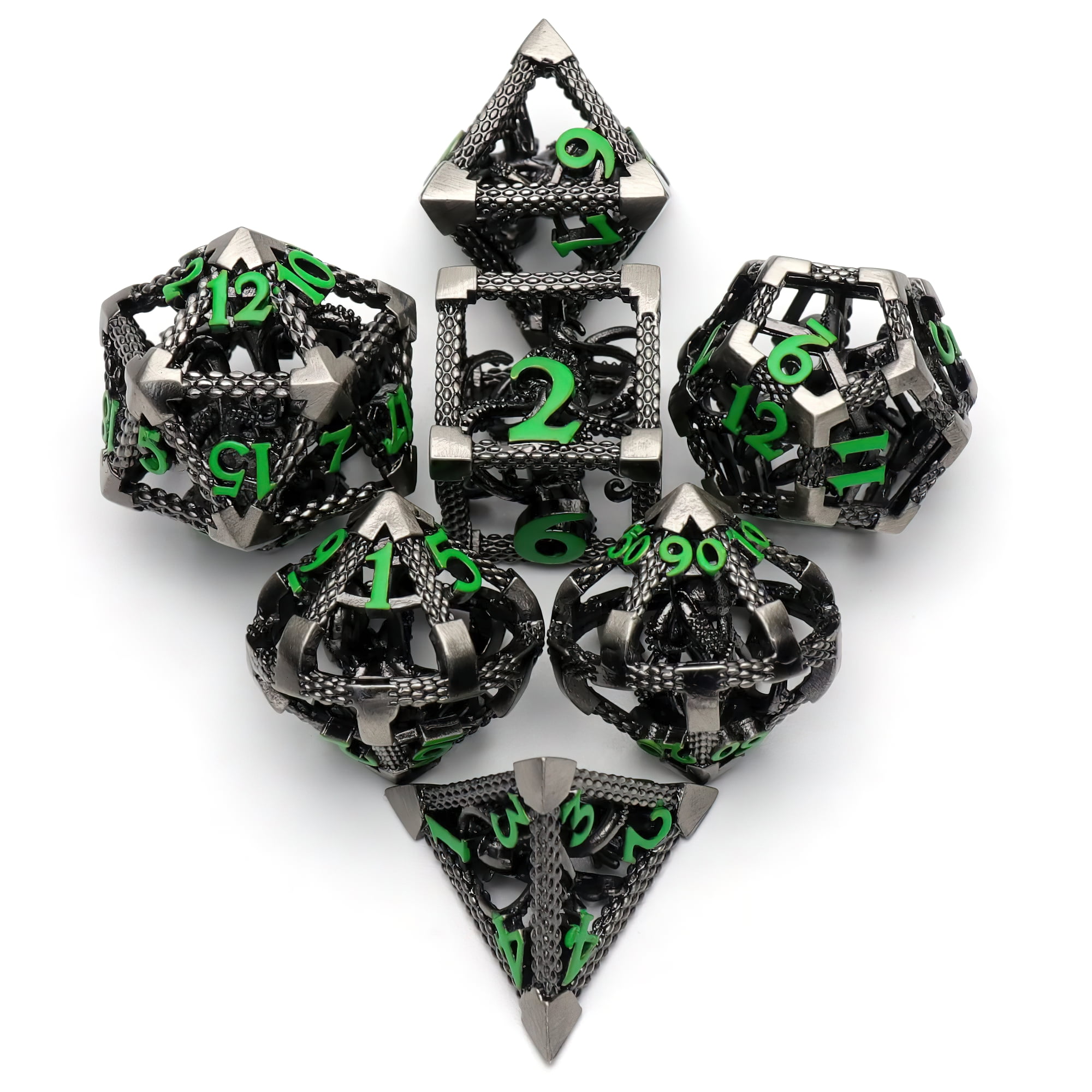 MACTANO Metal DND Dice Set Dungeons and Dragons Dice Set MTG RPG Board ...
