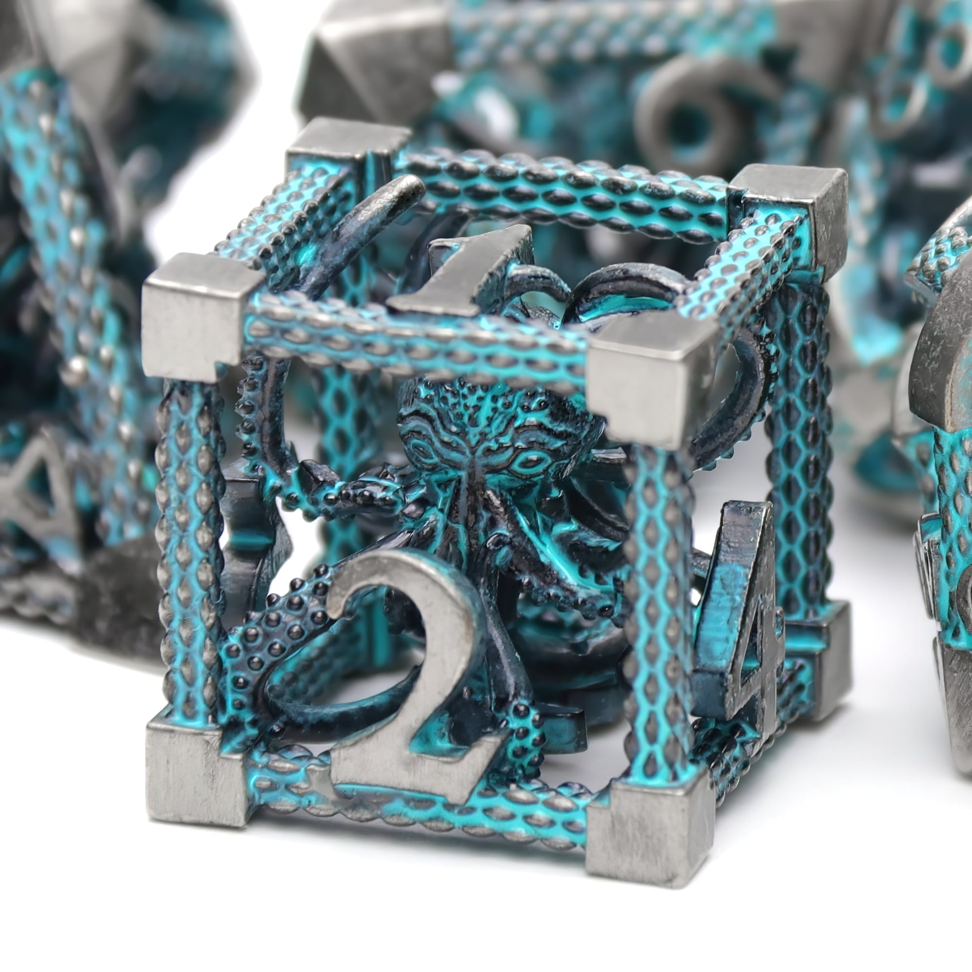 MACTANO Metal DND Dice Set Dungeons and Dragons Dice Set RPG MTG Board ...