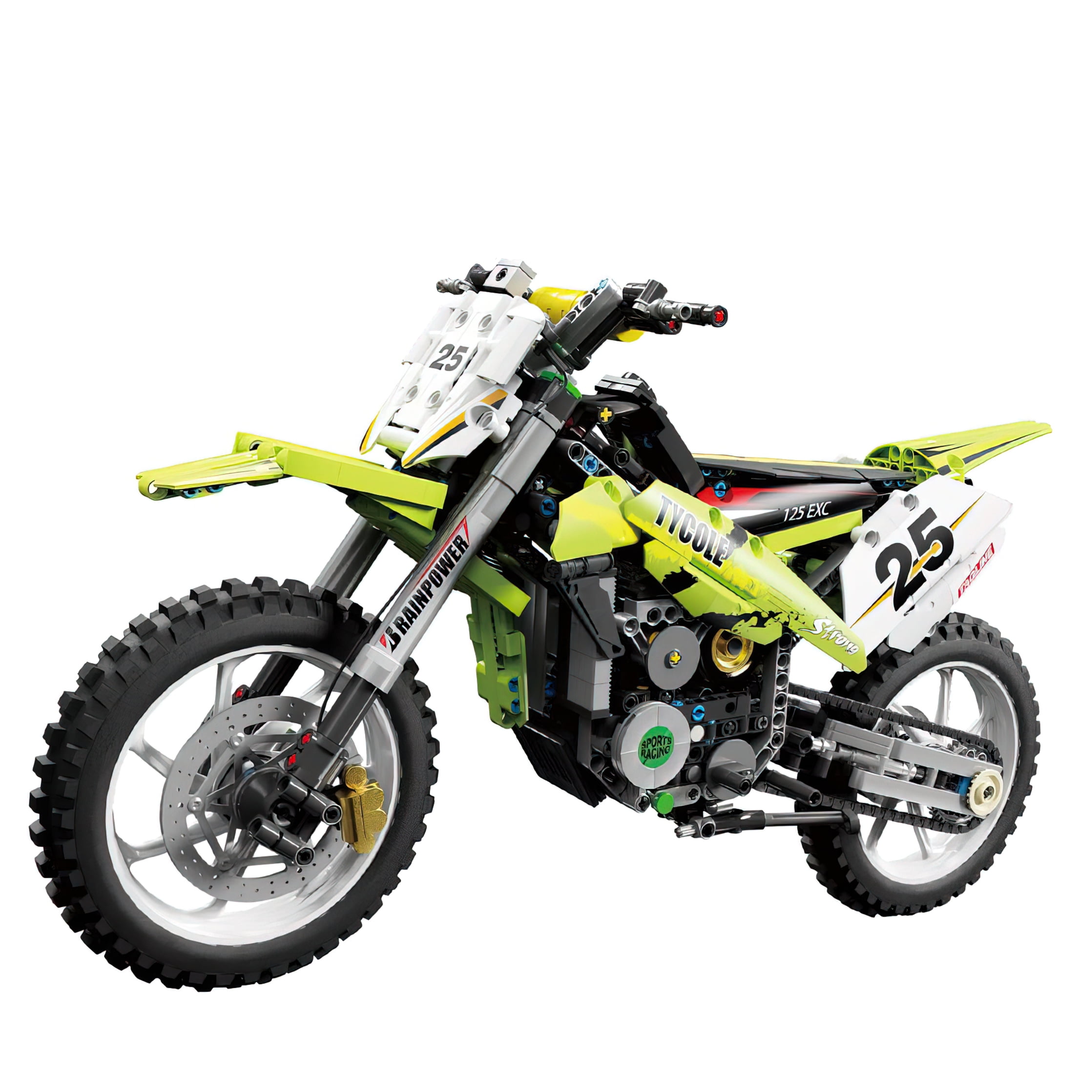 MACTANO Motorcycle Building Block Set Speed Champions Racing Motorcycle ...