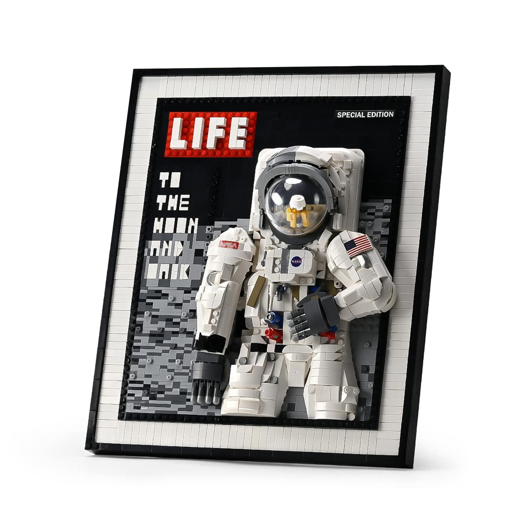 MACTANO Photo Frame Building Block Set Space Astronaut Photo Frame ...